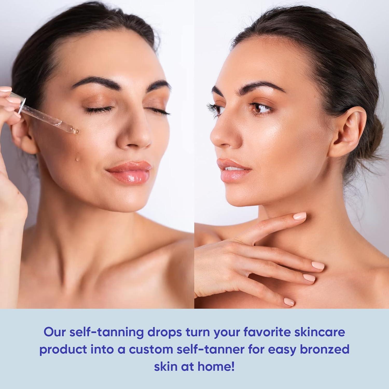 Nature Self Tanner Bronzing Drops with Hyaluronic Acid - Cruelty Free ...
