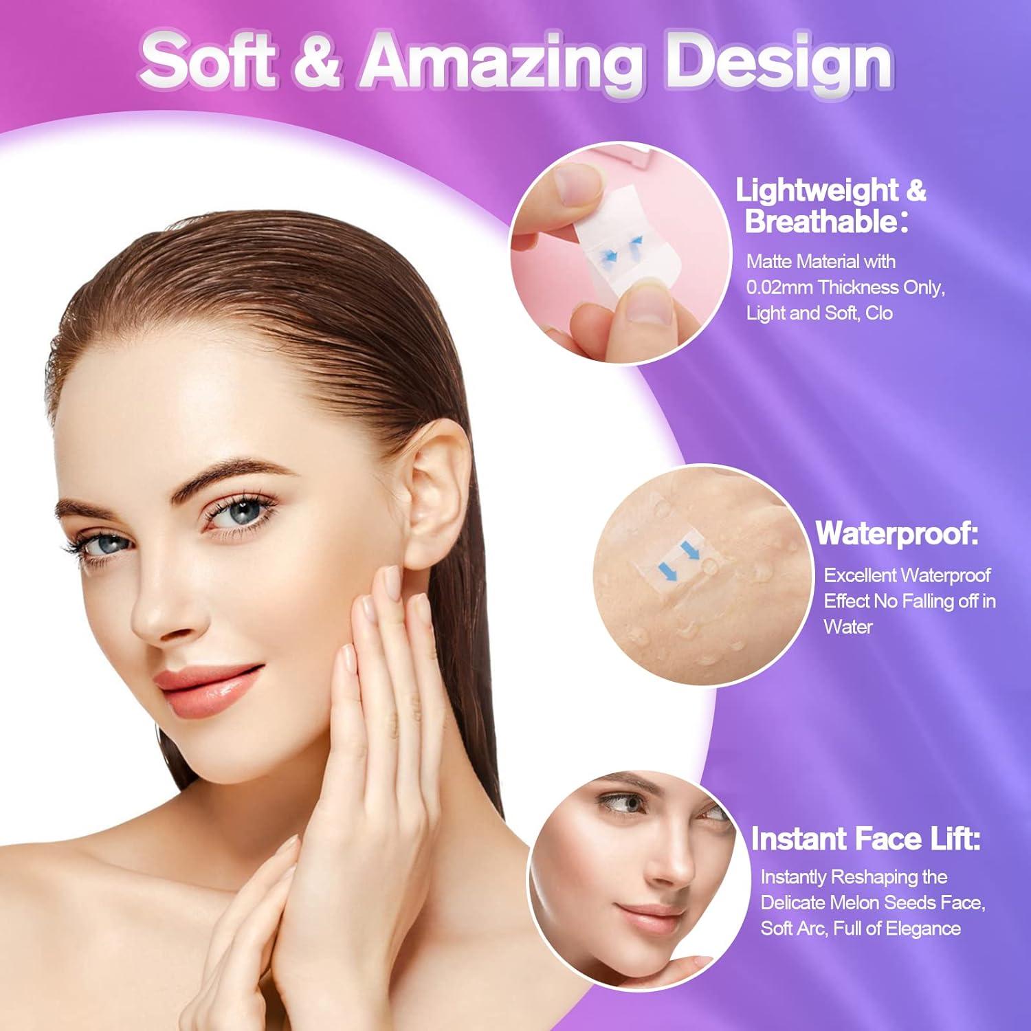 Invisible Face Lift Tape for Instant Facelift - 100 PCS Waterproof ...