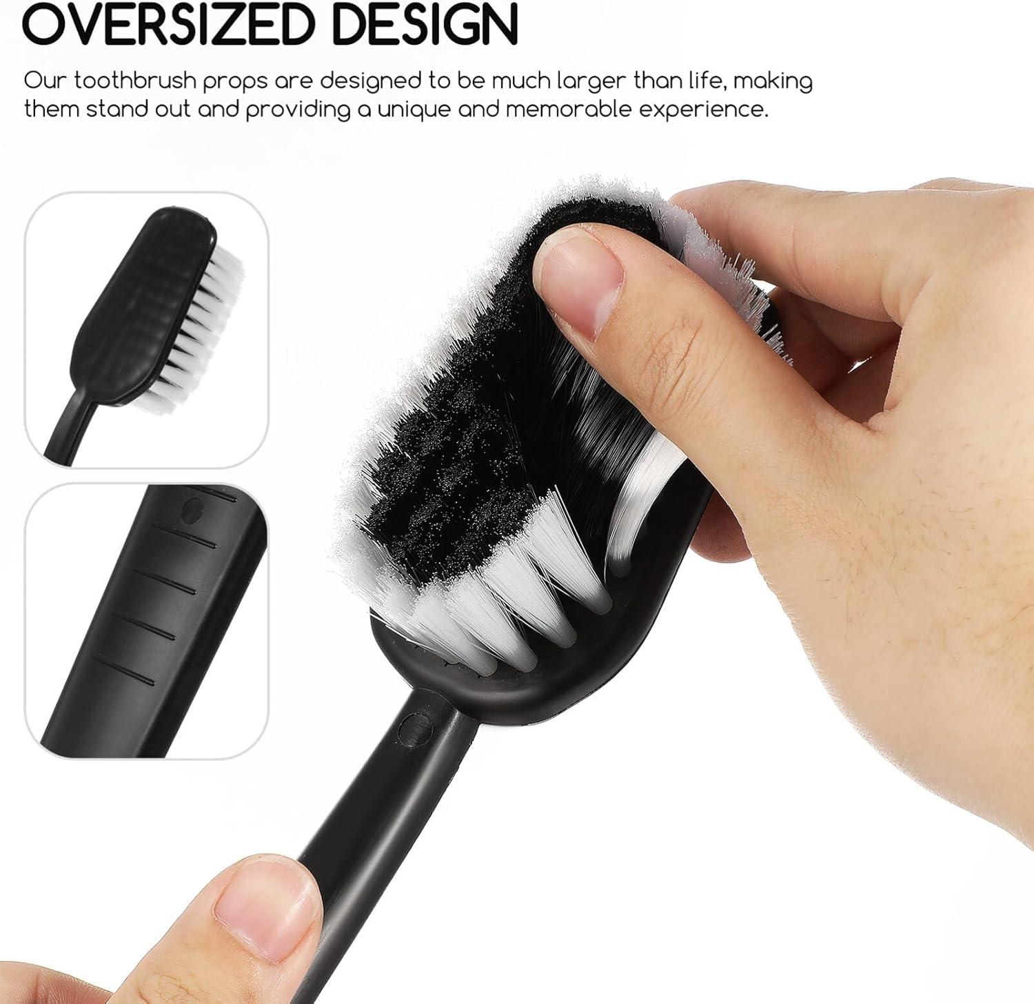 Warmhm 3-Piece Huge Toothbrush Props | Oversized Novelty Toys for ...