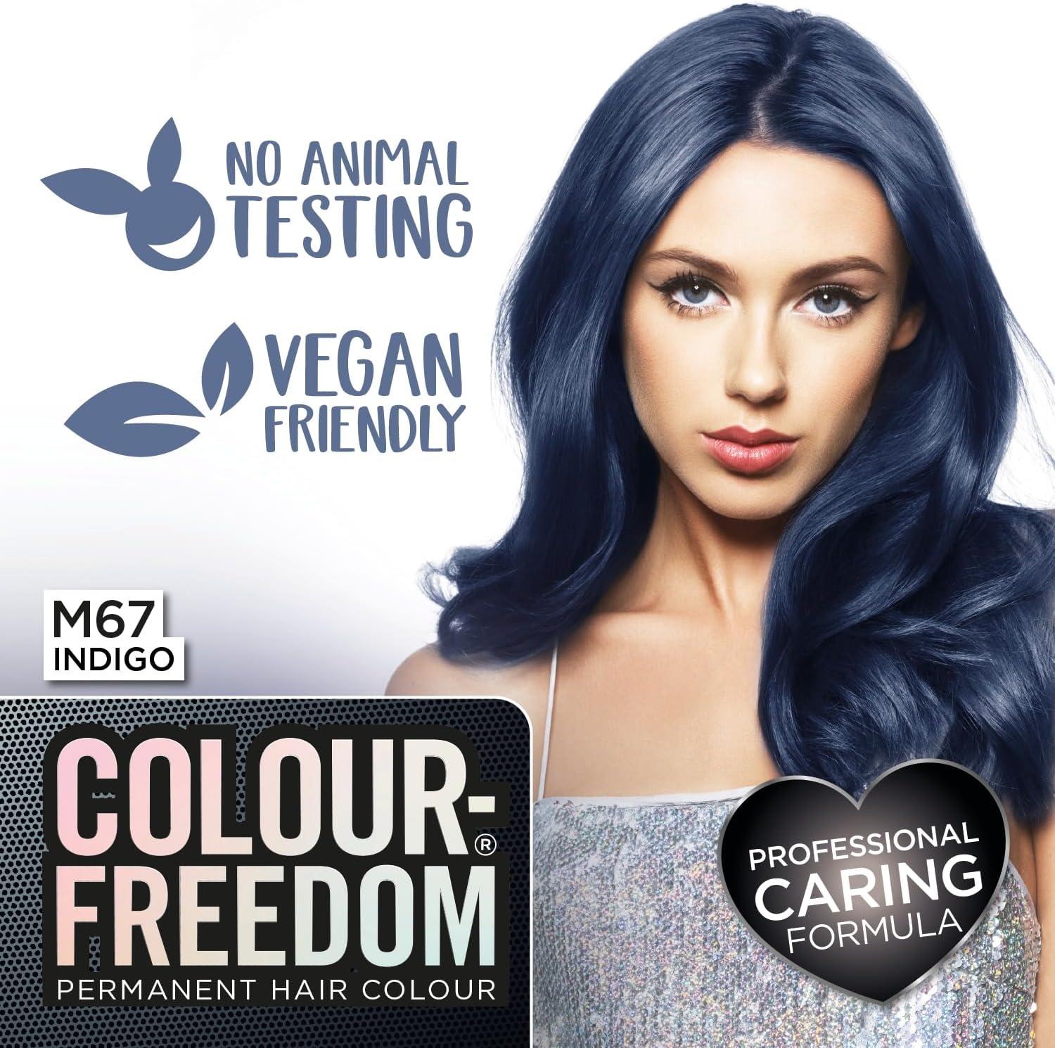 Colour Freedom Metallic Indigo Permanent Hair Dye with PurePlex. Ultra ...