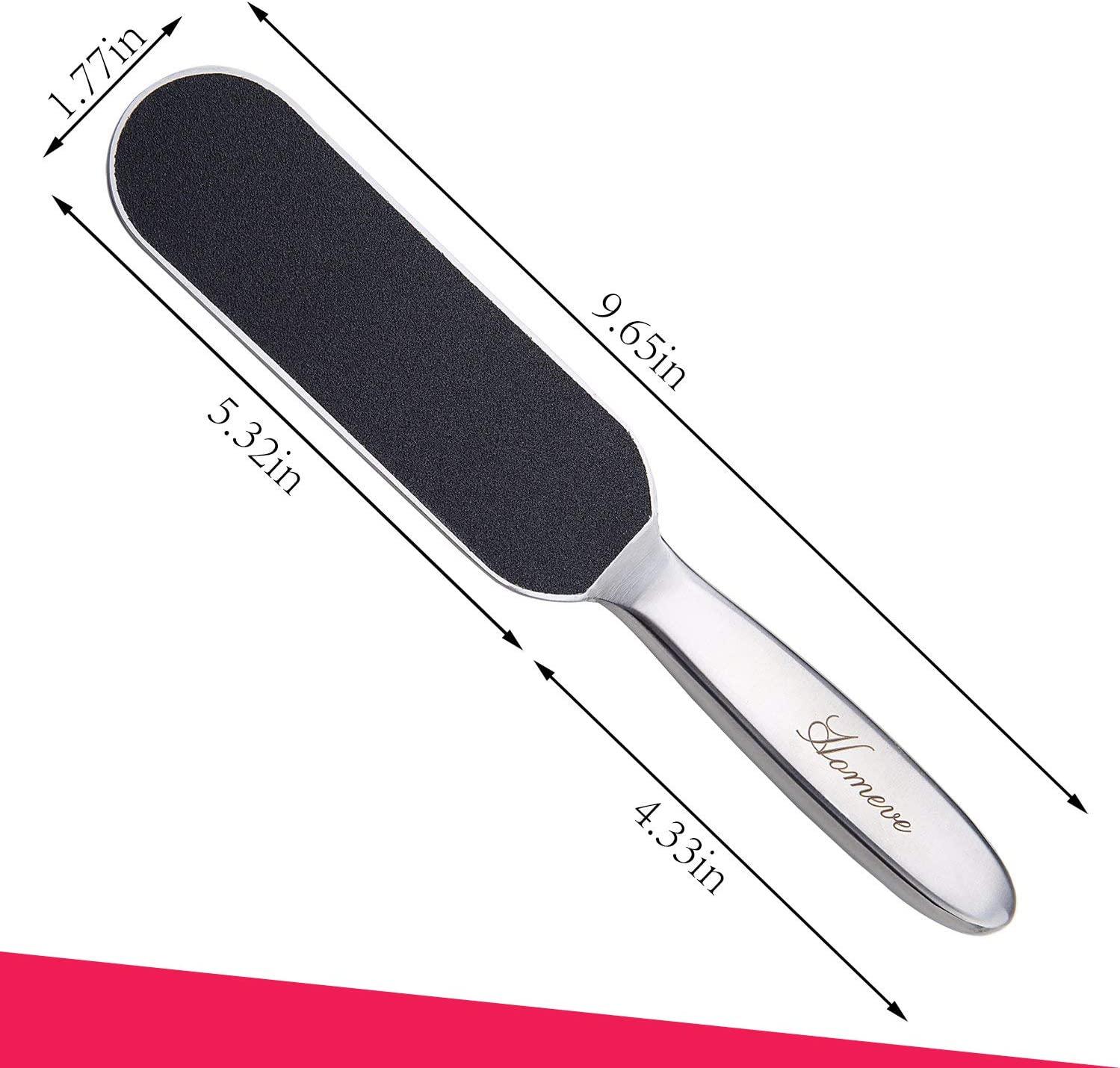 Professional Pedicure Foot File Set - Stainless Steel Callus Remover ...