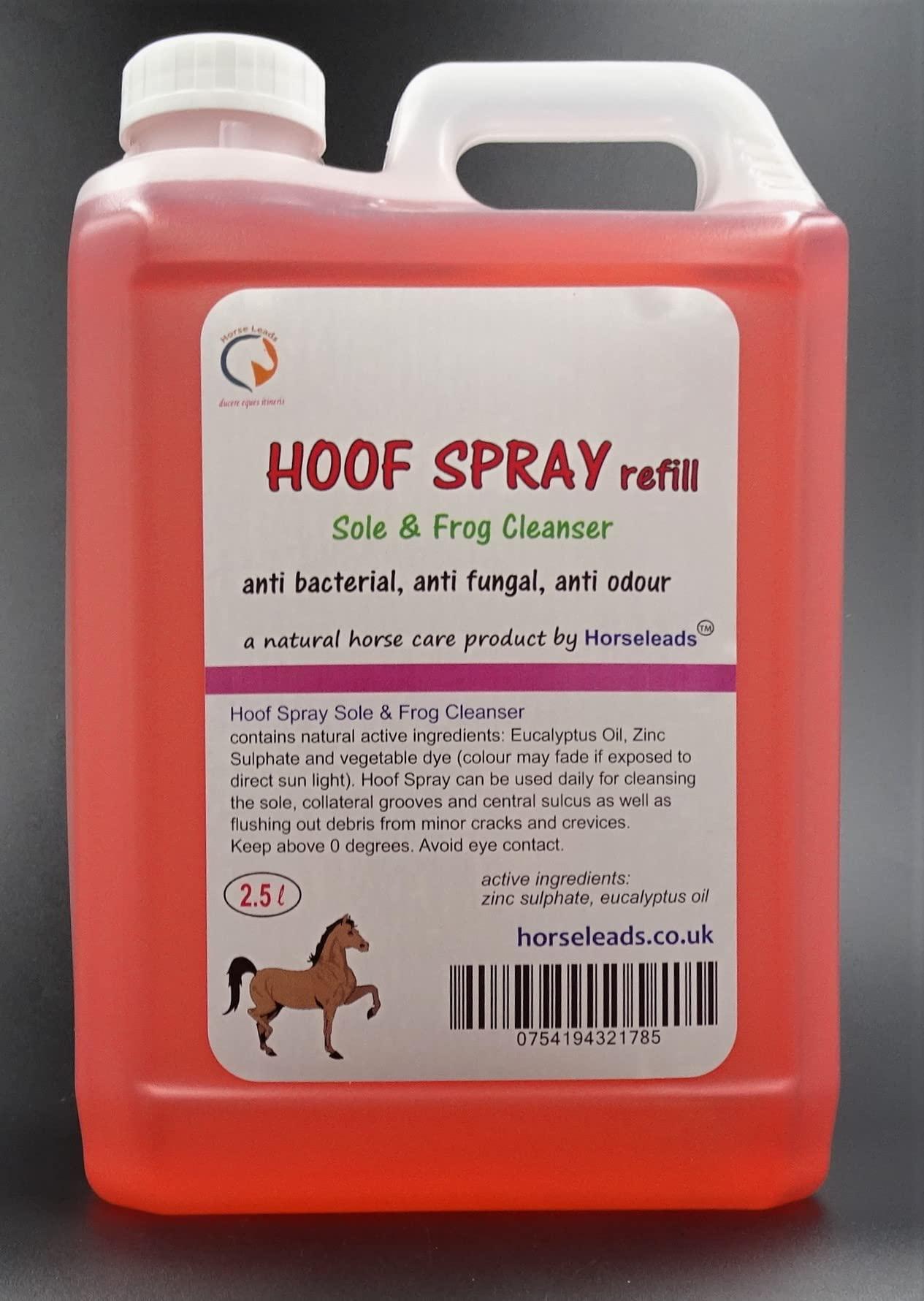 Hoof Spray Refill 2.5 Litre Sole and Frog Disinfectant Antiseptic ...