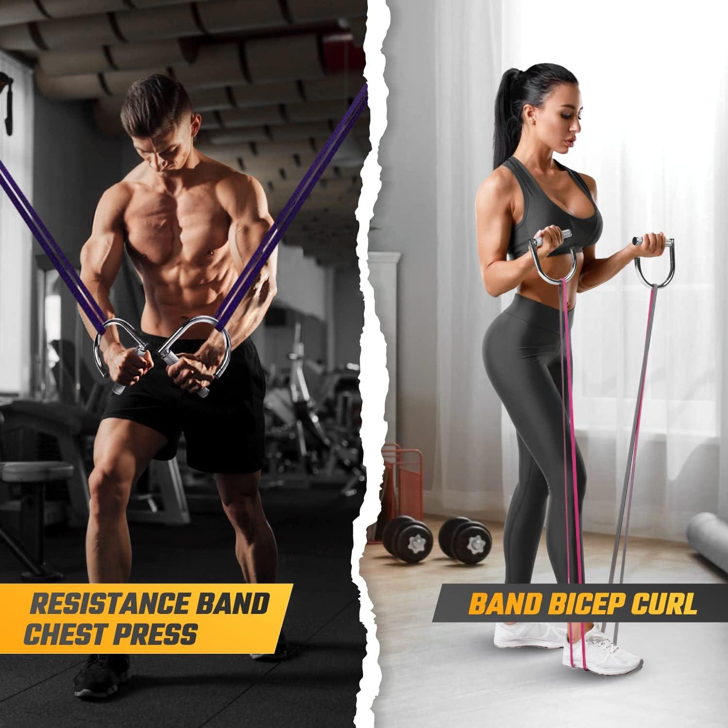 two arm high cable curl