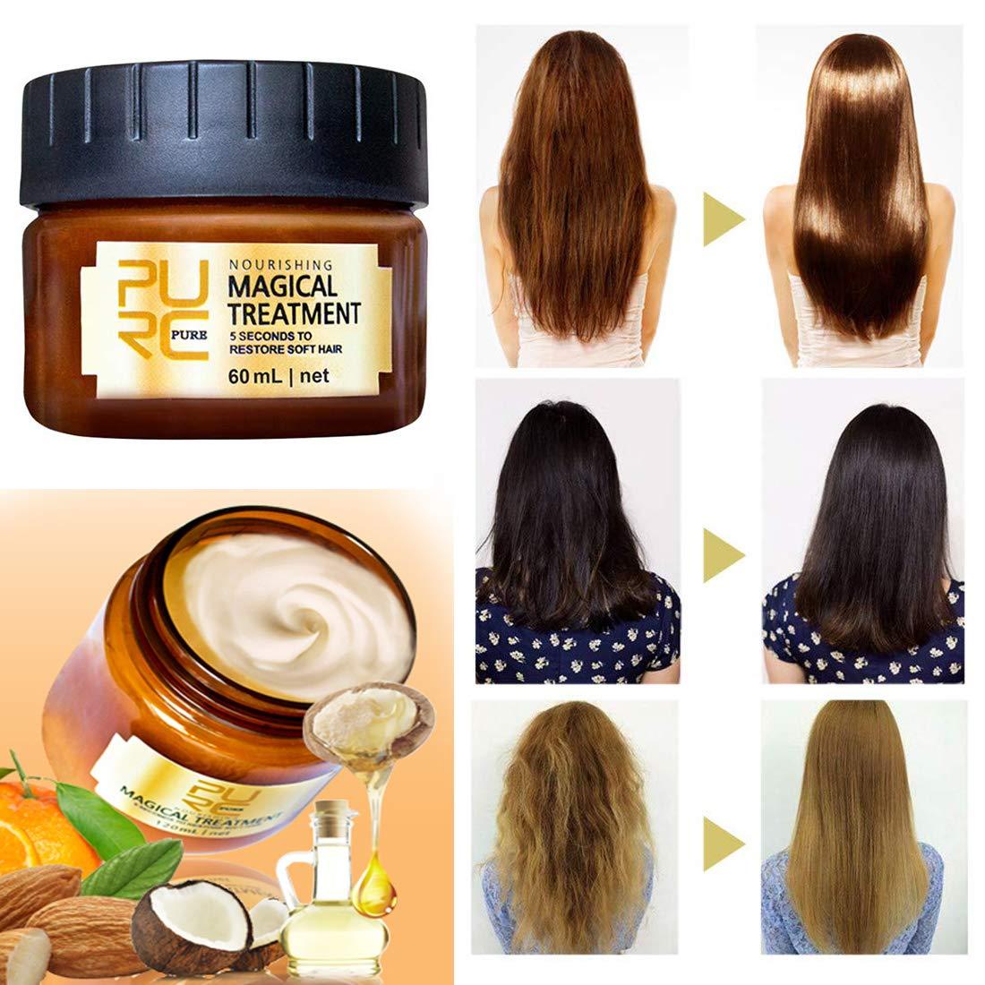 Magical Hair Mask Advanced Molecular 5 Seconds Repair, Keratin Hair ...