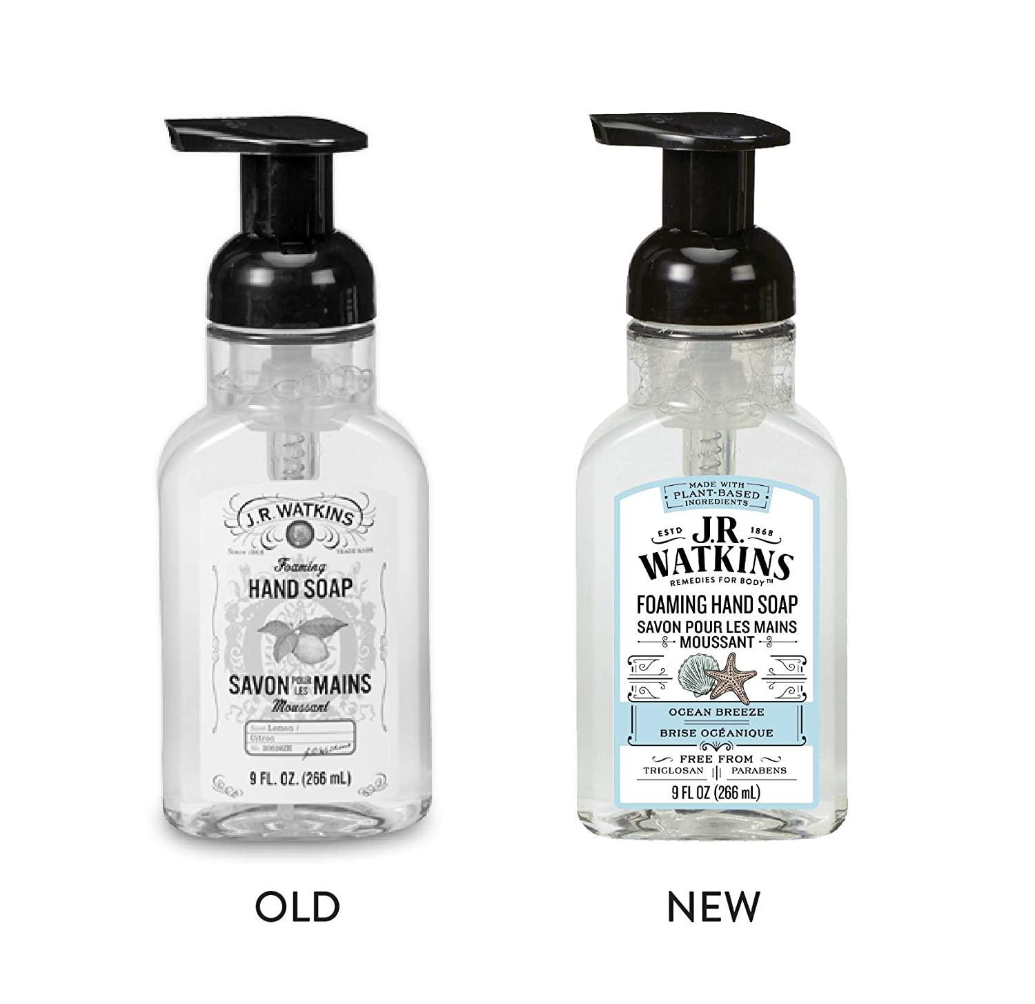 J.R. Watkins Foam Hand Soap - Ocean Breeze Scent, 9 Oz | Natural ...