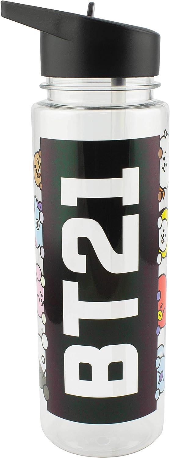 BT21 Water Bottle with Straw - Officially Licensed BTS Merchandise ...