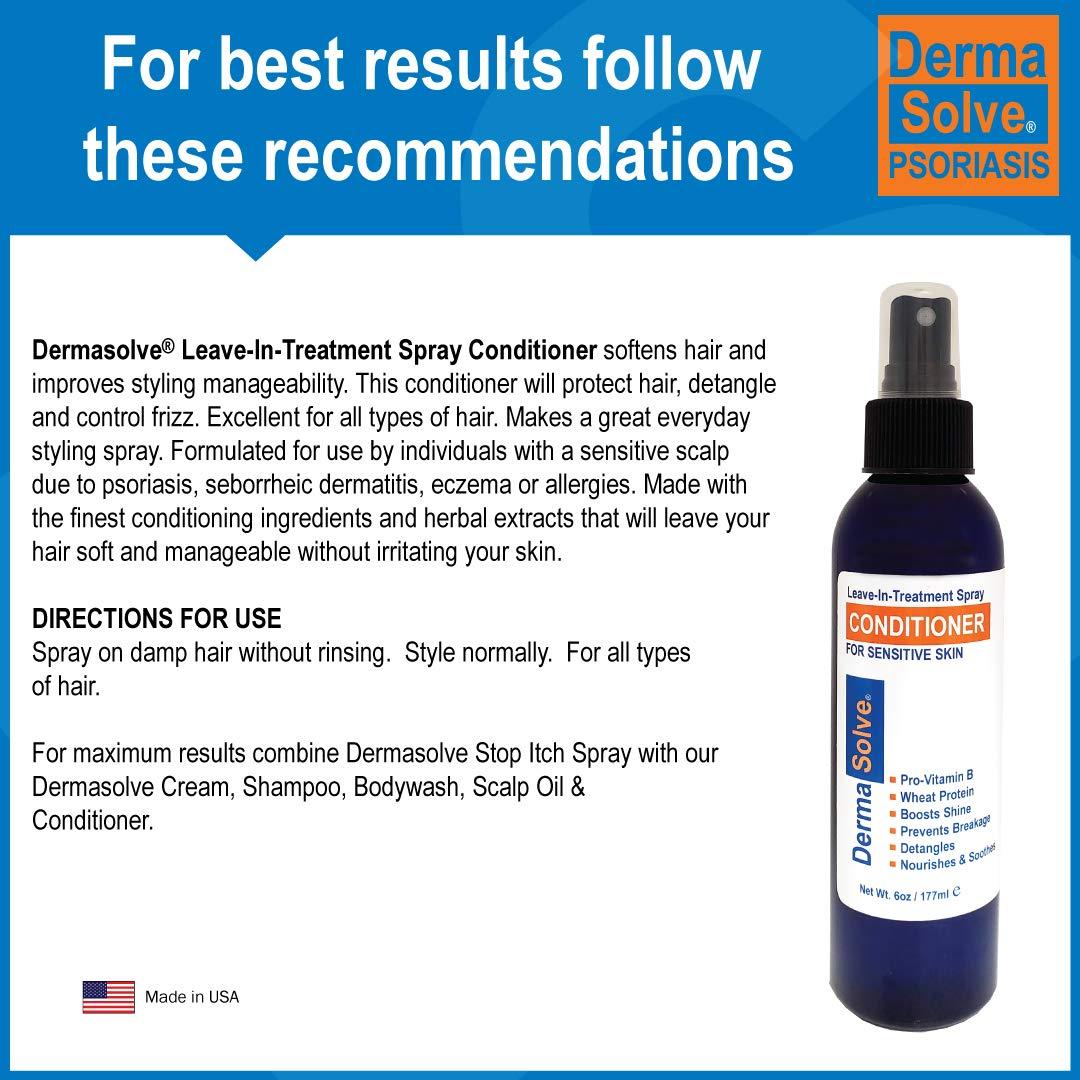 Dermasolve Psoriasis Leave-In Treatment Spray for Sensitive Skin - De ...