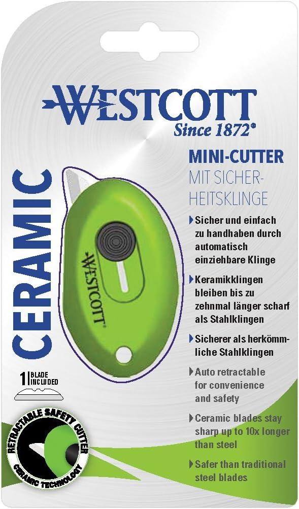 Westcott Mini Utility Ceramic Safety Blade Cutter - Green | Buy Now ...
