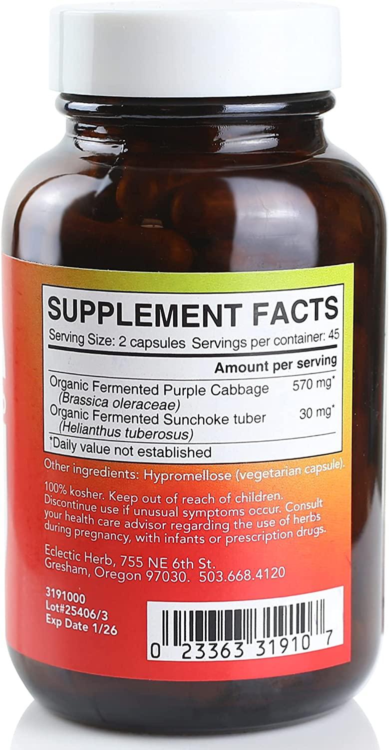 Eclectic Institute Raw Fresh Freeze-Dried Purple Probiotic 300mg - 90 ...