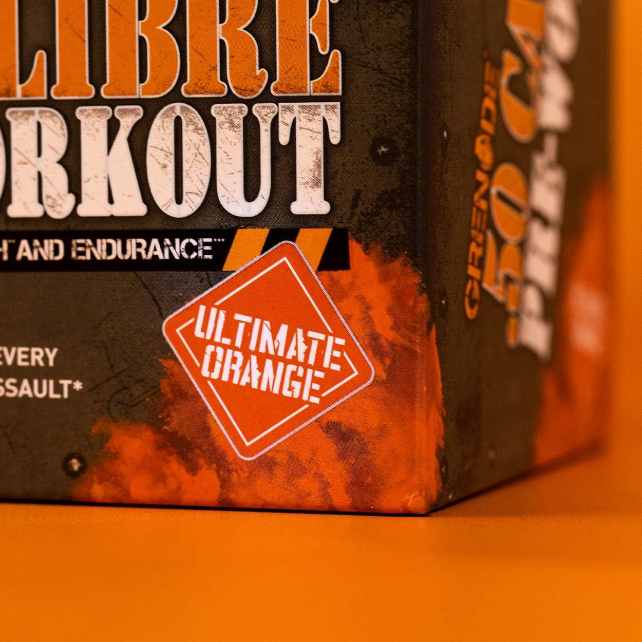 Grenade 50 Calibre Pre-Workout Ultimate Orange Sachets - 50 Servings ...