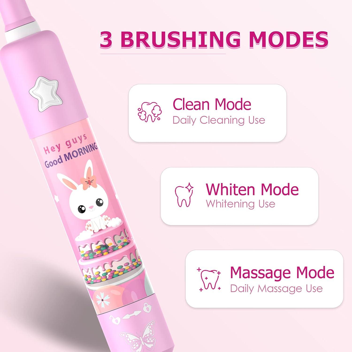 CHAIN PEAK Musical Kids Sonic Electric Toothbrush Rechargeable Smart ...