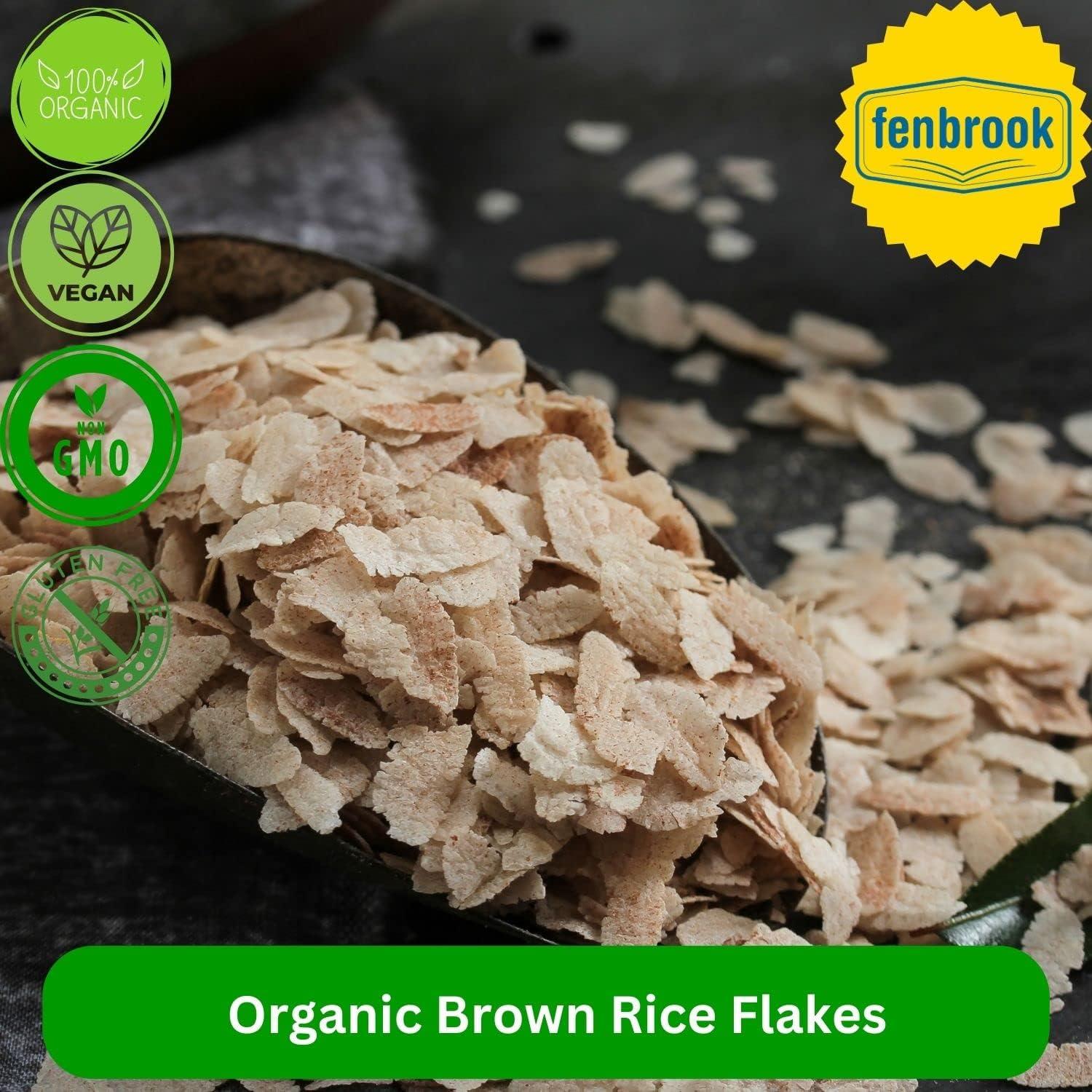 500g Organic Brown Rice Flakes | Certified by Fenbrook Organic | Buy ...