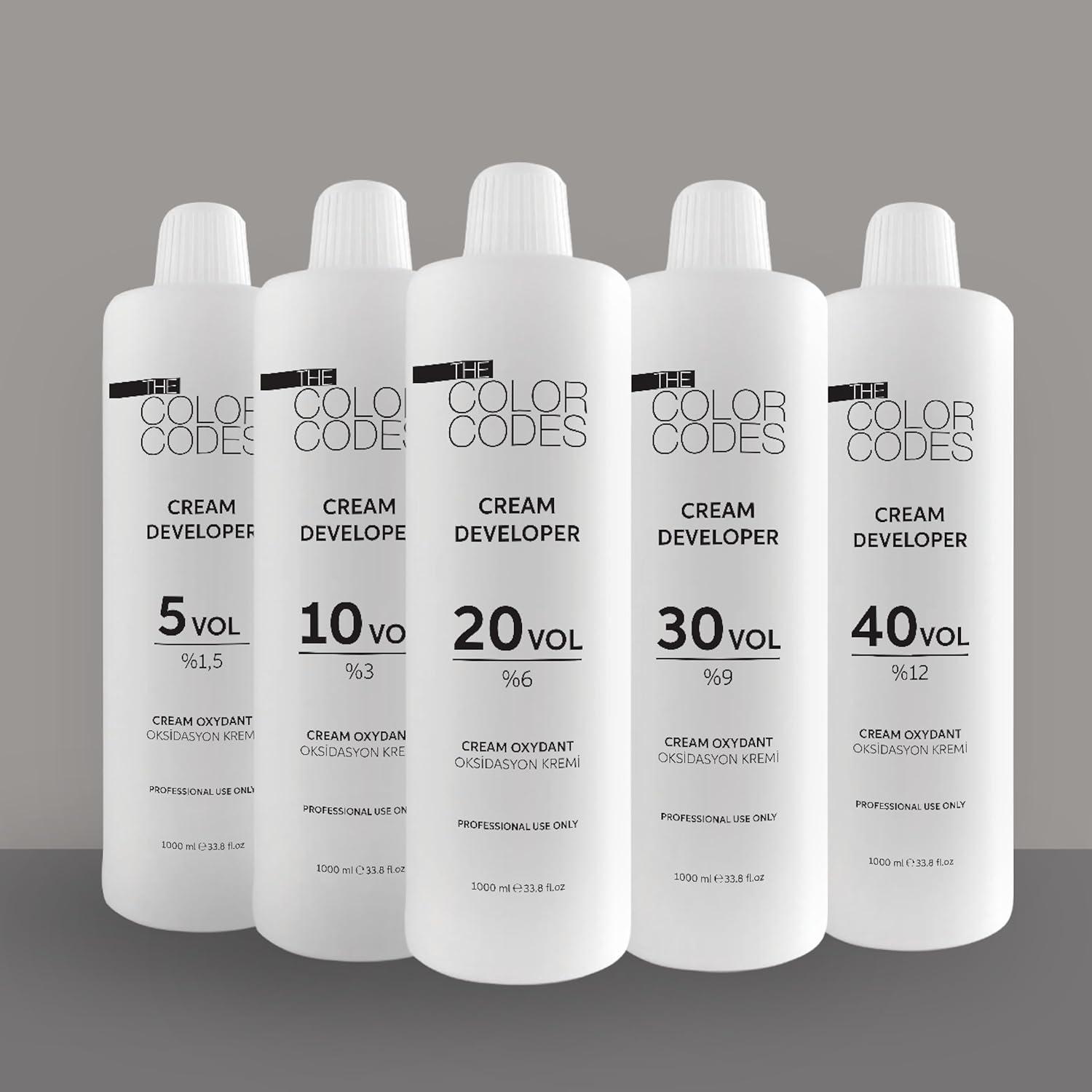The Color Codes Cream Hair Developer Series 1000 ml (%9-30 Volume) %9 ...