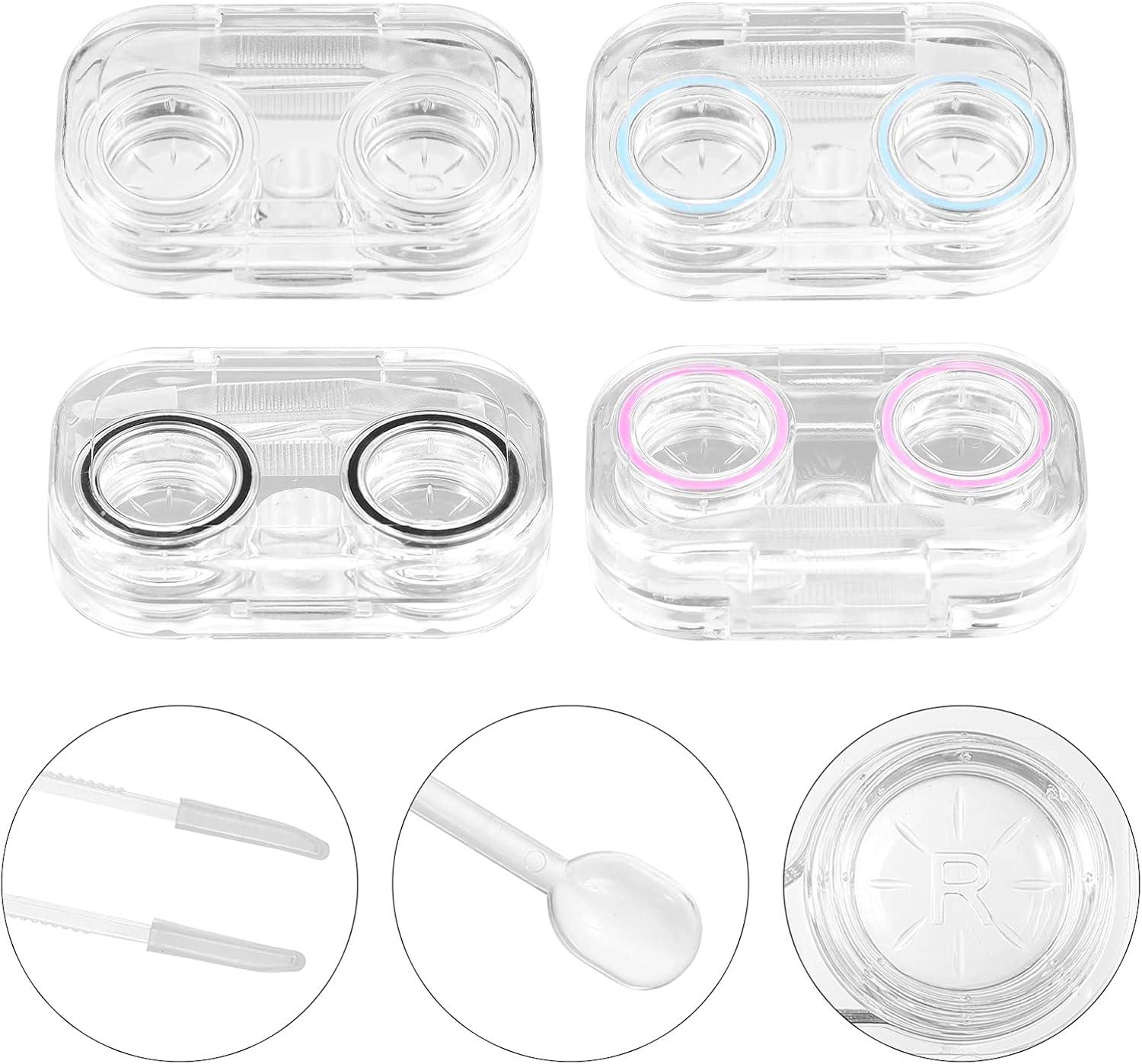 Exceart 8ST Glasses Case for Contact Lenses - Mini Storage & Invisible ...