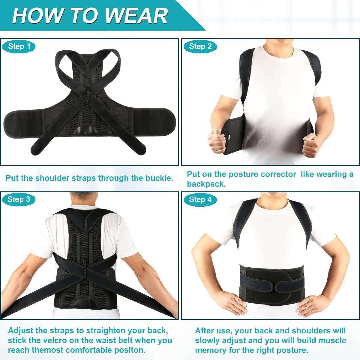 Posture Corrector For Men And Women Back Brace Posture Corrector ...