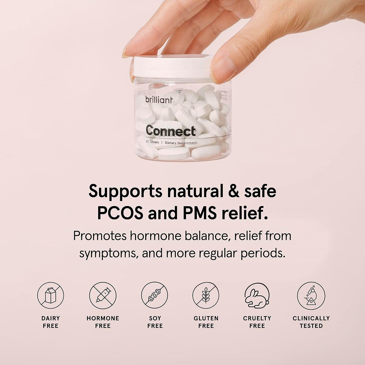 Brilliant Connect Period Health Supplement Natural Relief for Cramps ...