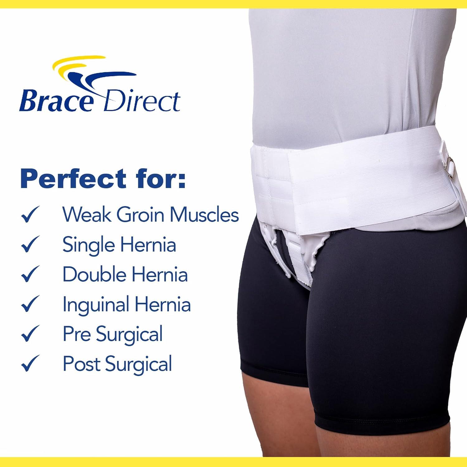 Brace Direct Groin Hernia Support Belt | Adjustable Inguinal Truss for ...