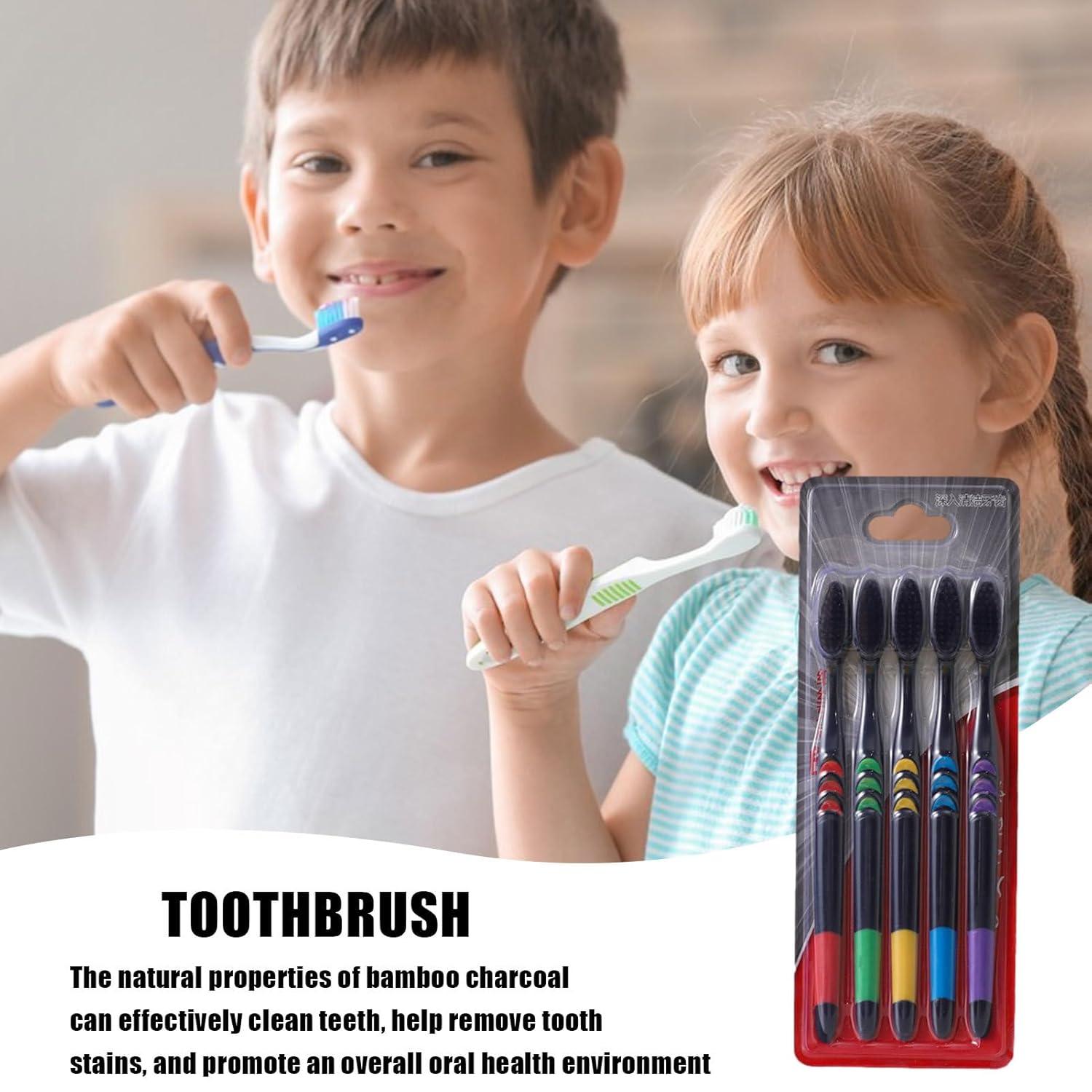 Holdes Bamboo Carbon Toothbrushes - Ultra-Balanced Bristles for ...