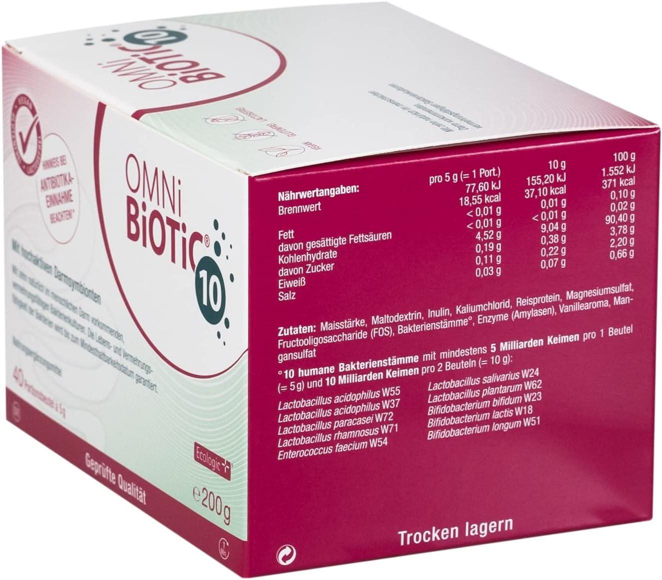 Omni Biotic 10 - 40 Portions (200g) | 10 Bacterial Strains | 10 Billion ...