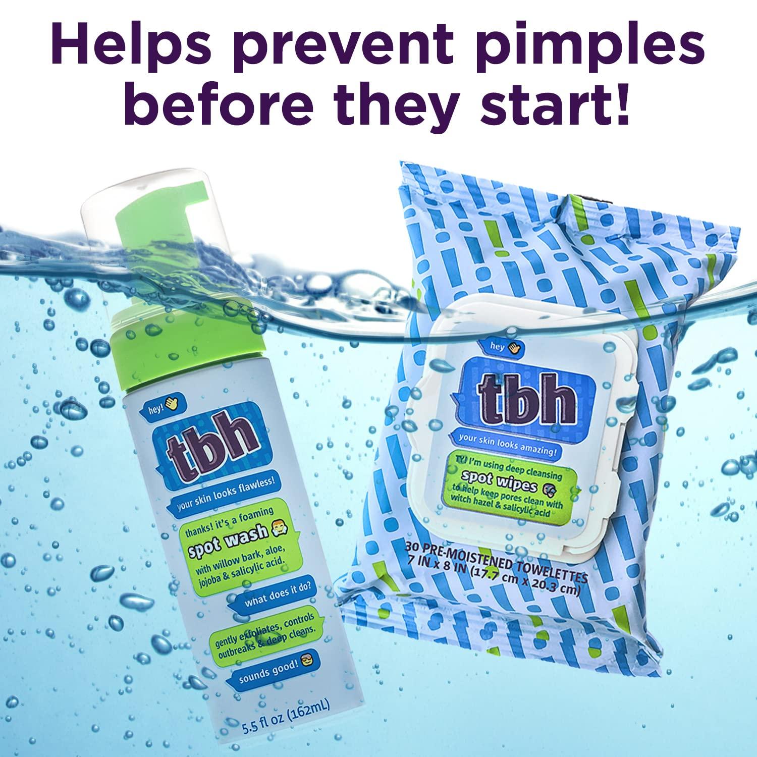 TBH Kids Spot Foam Face Wash - Gentle Daily Acne Treatment - Natural ...