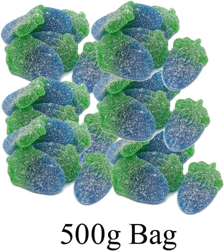 Fizzy Blue Raspberry Flavour Sour Jelly Sweets 500g | Buy Now with ...
