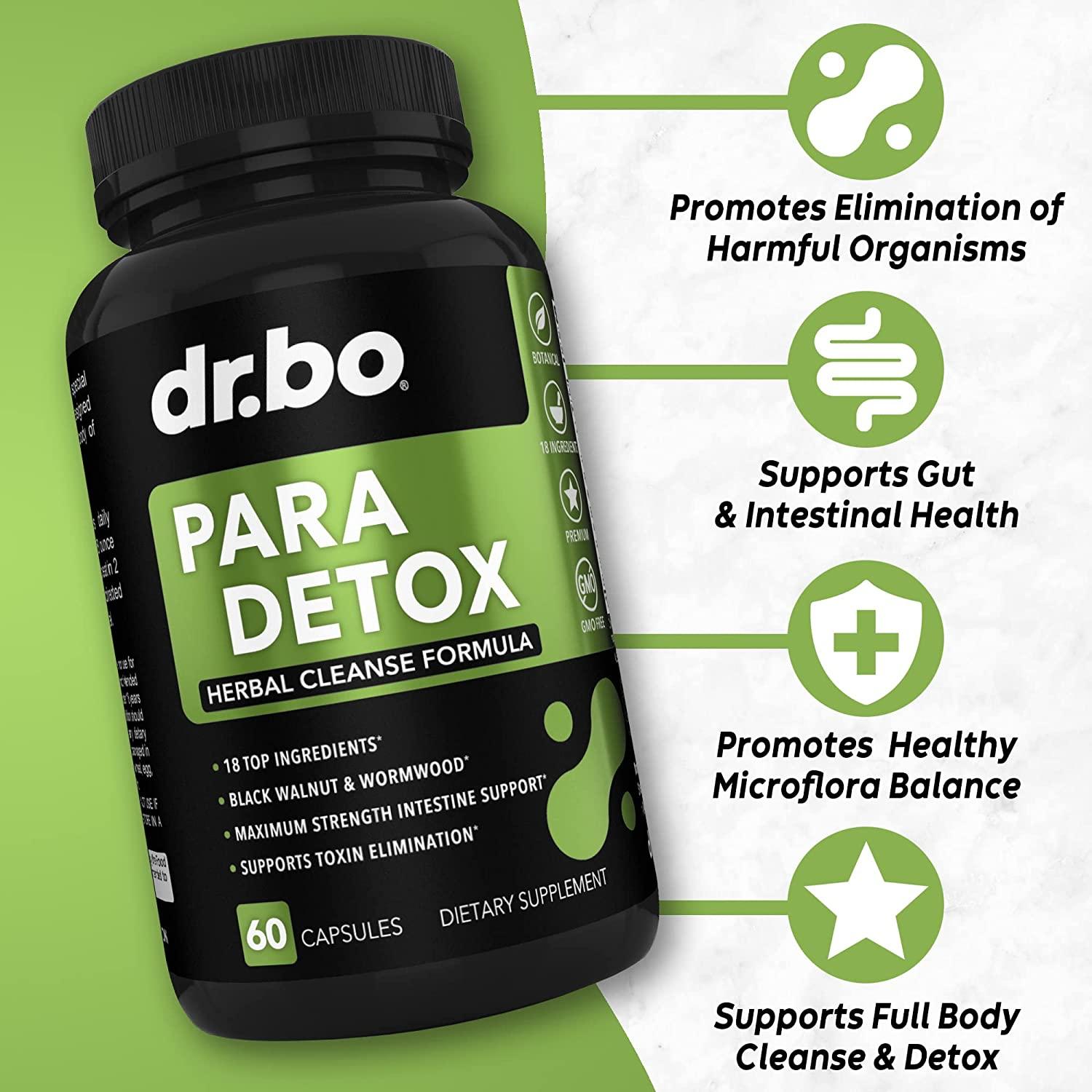 Para Cleanse Human Detox Guard Intestinal Support Pills For Gut