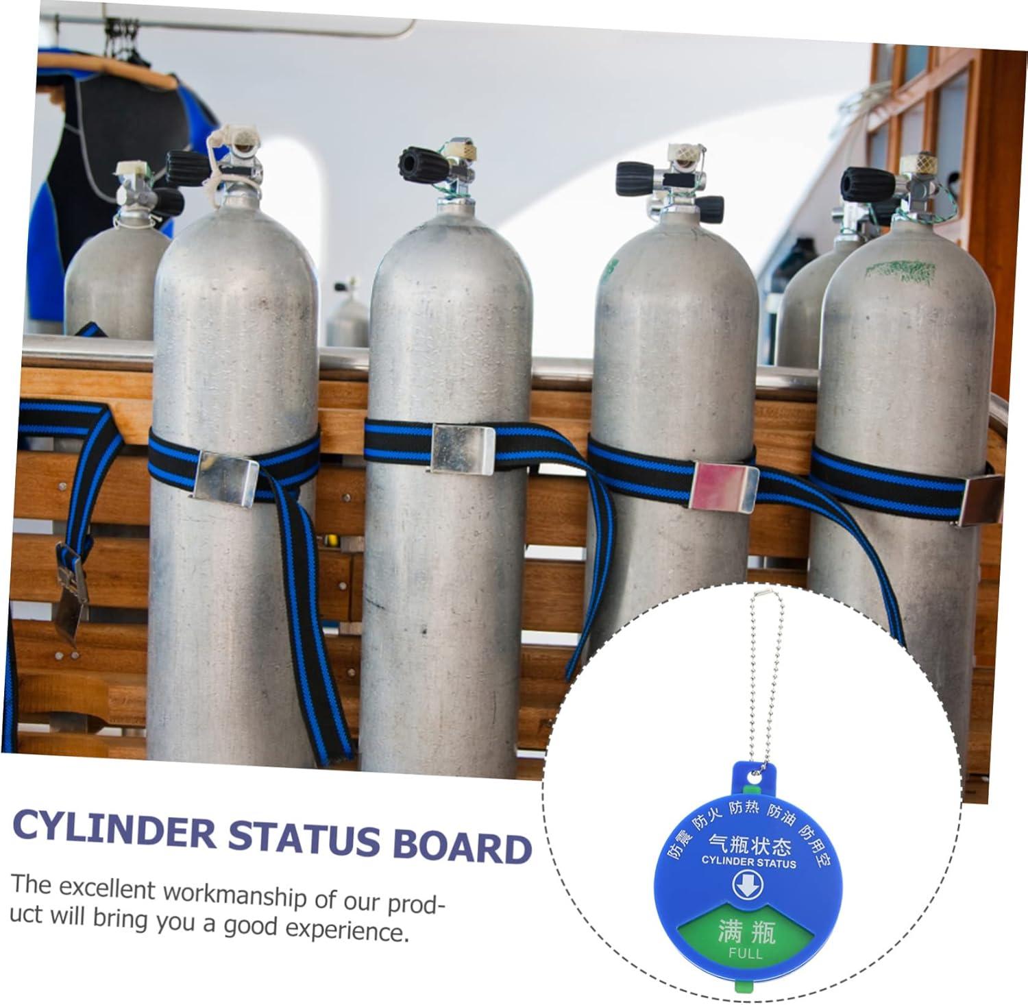 Healvian 3pcs Signage Labels Emblems Cylinder Status Sign Hospital ...