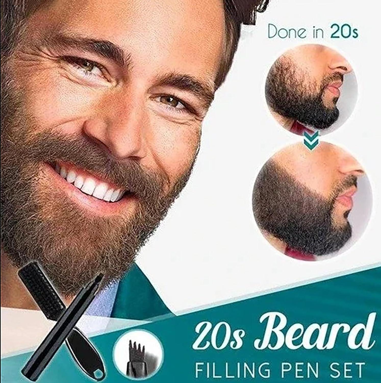 Elmys Beard Filling Pen Kit | Waterproof & Long Lasting Beard Pencil ...