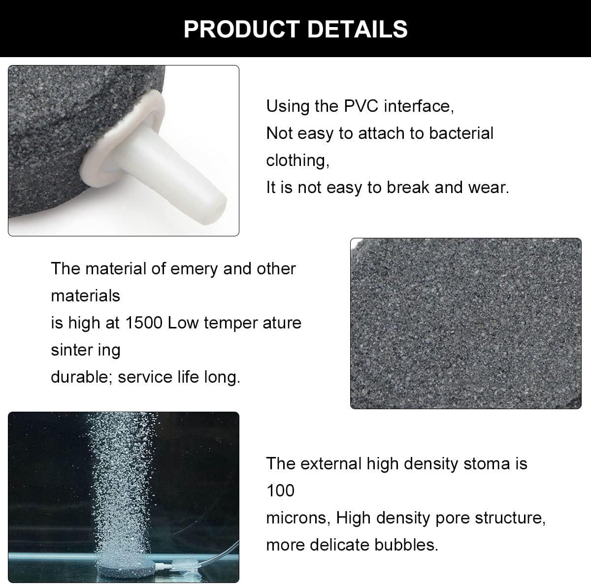 Air Stones for Aquariums - 4cm Oxygen Stone Discs for Air Pumps | 2 ...