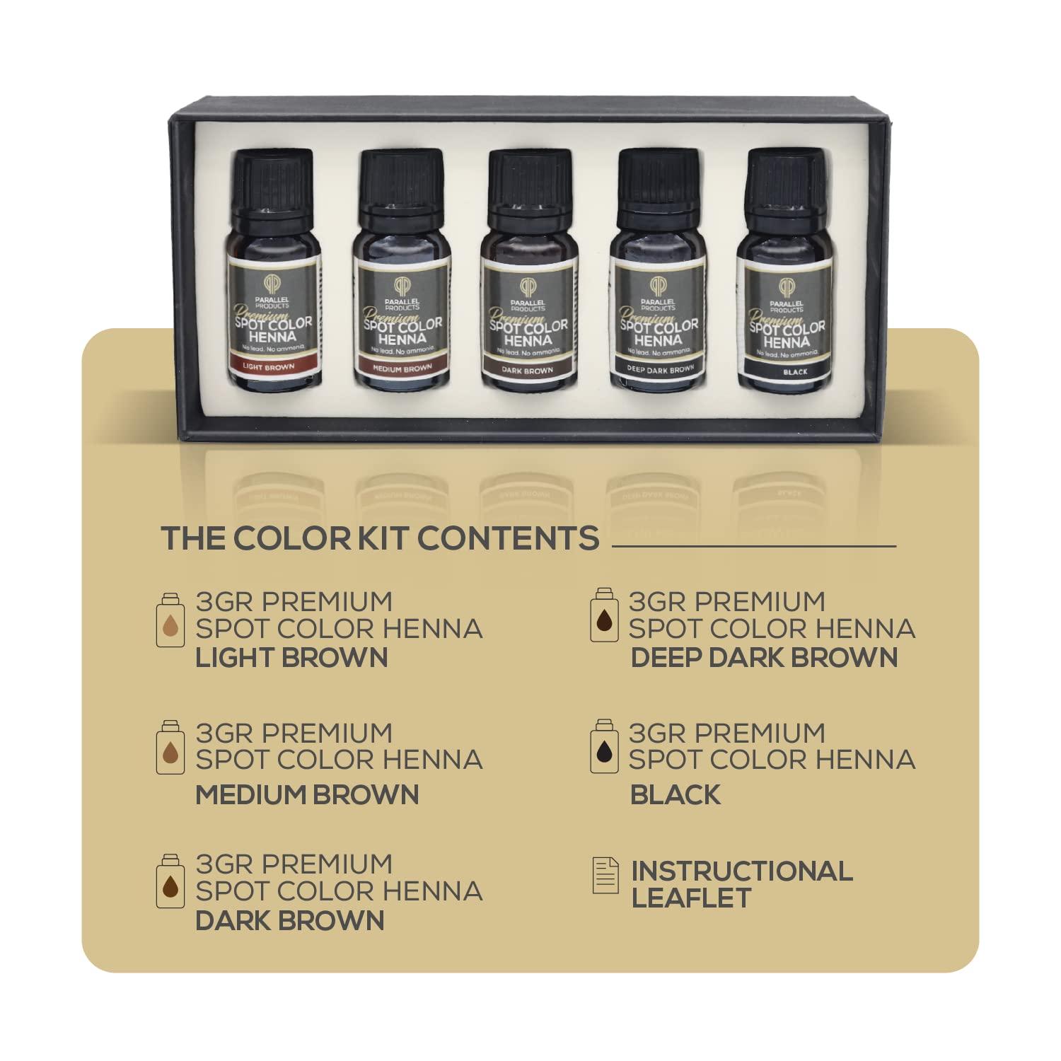 Parallel Products Spot Color Henna Color Kit - Henna Hair Dye - Color ...