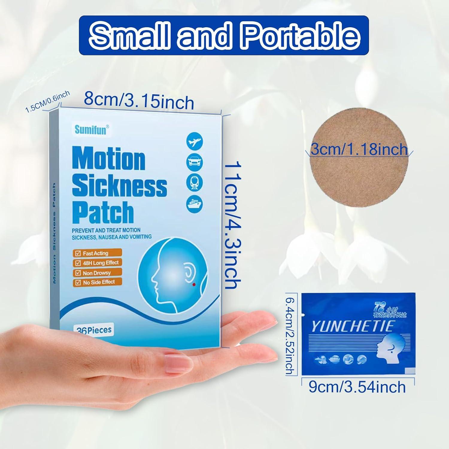 Quelless Motion Sickness Patches 36 Count Sea Sickness Patches for ...