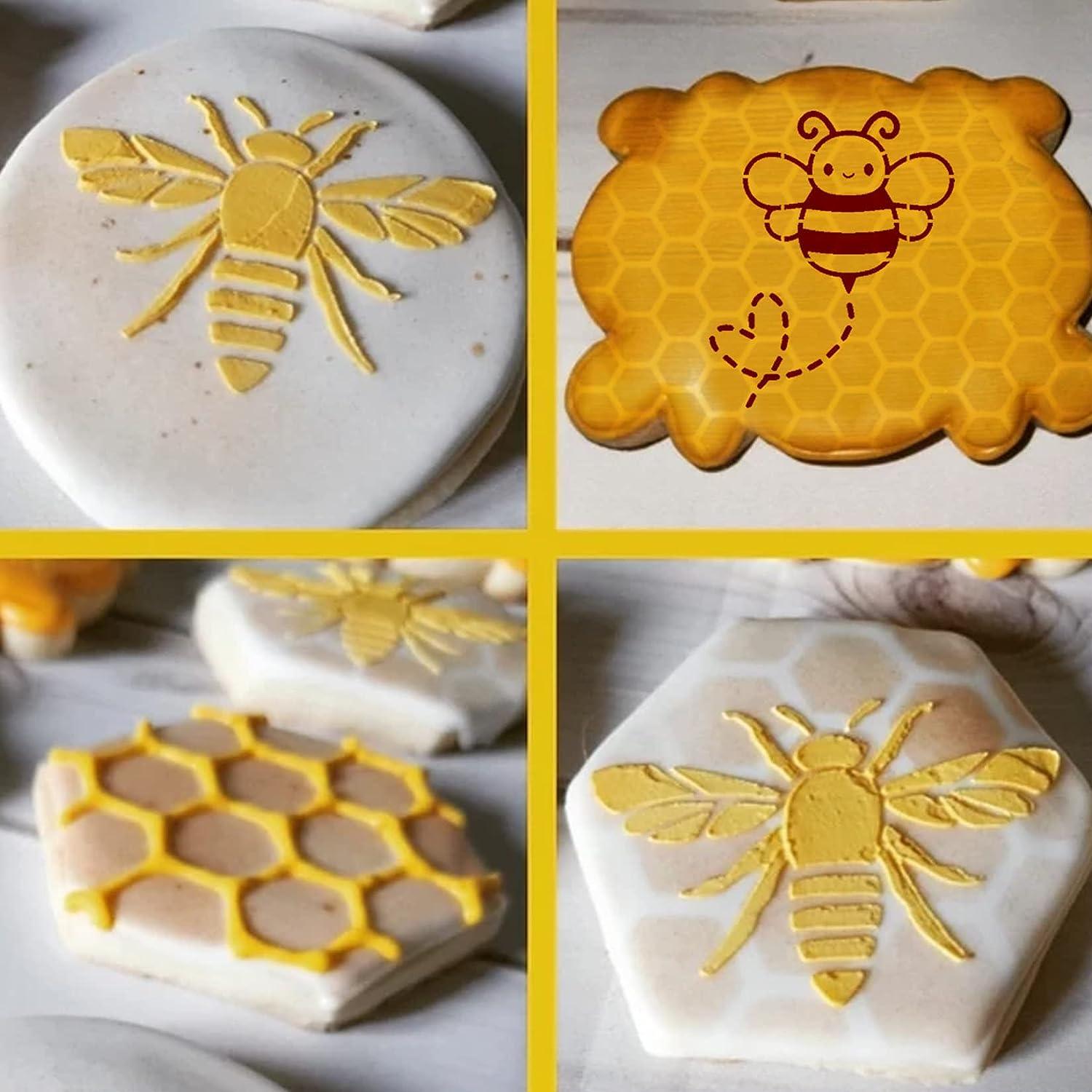12-Piece Honeycomb Bee Stencil Set for Painting on Wood, Walls, Fabric ...