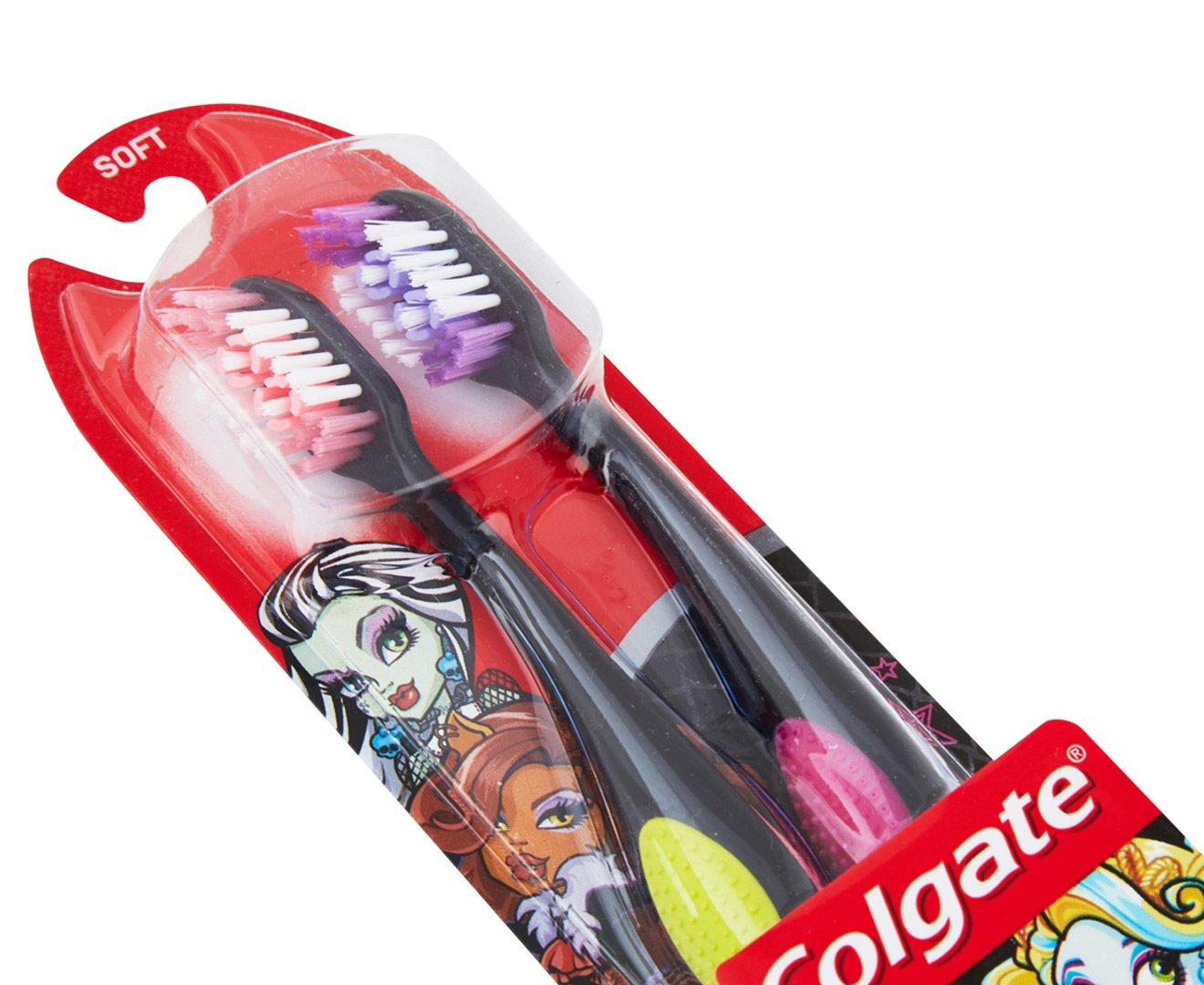 Colgate Monster High Toothbrush Set - Soft Bristles (Colors May Vary ...