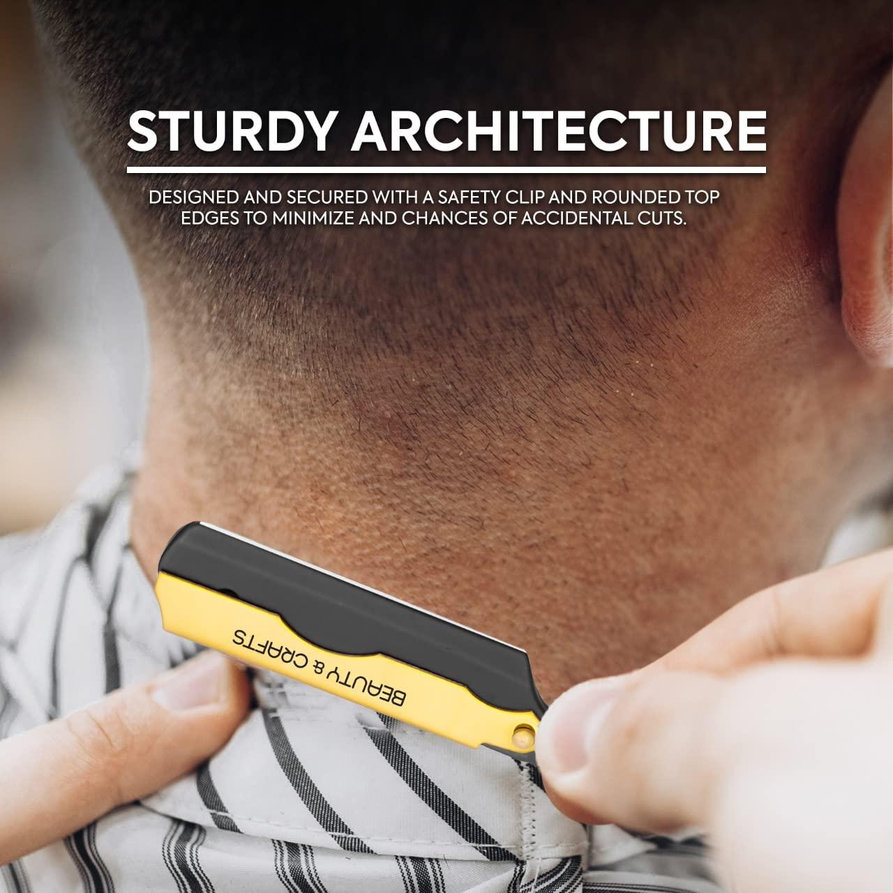 Professional Barber Straight Edge Razor Set - Stainless Steel Razor ...