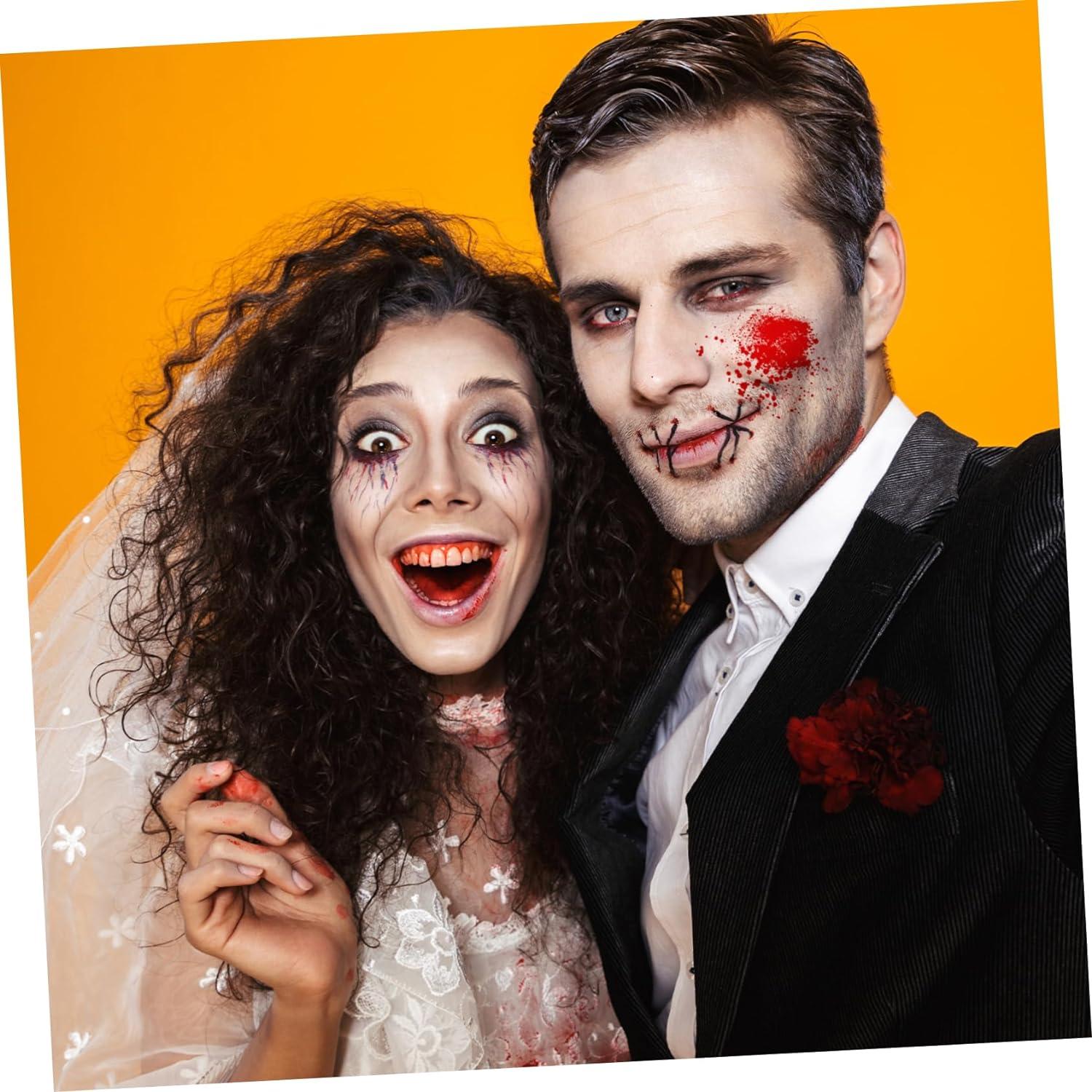 Ipetboom 2pcs Simulated Plasma Cosplay Fake Blood Halloween Makeup Kit ...