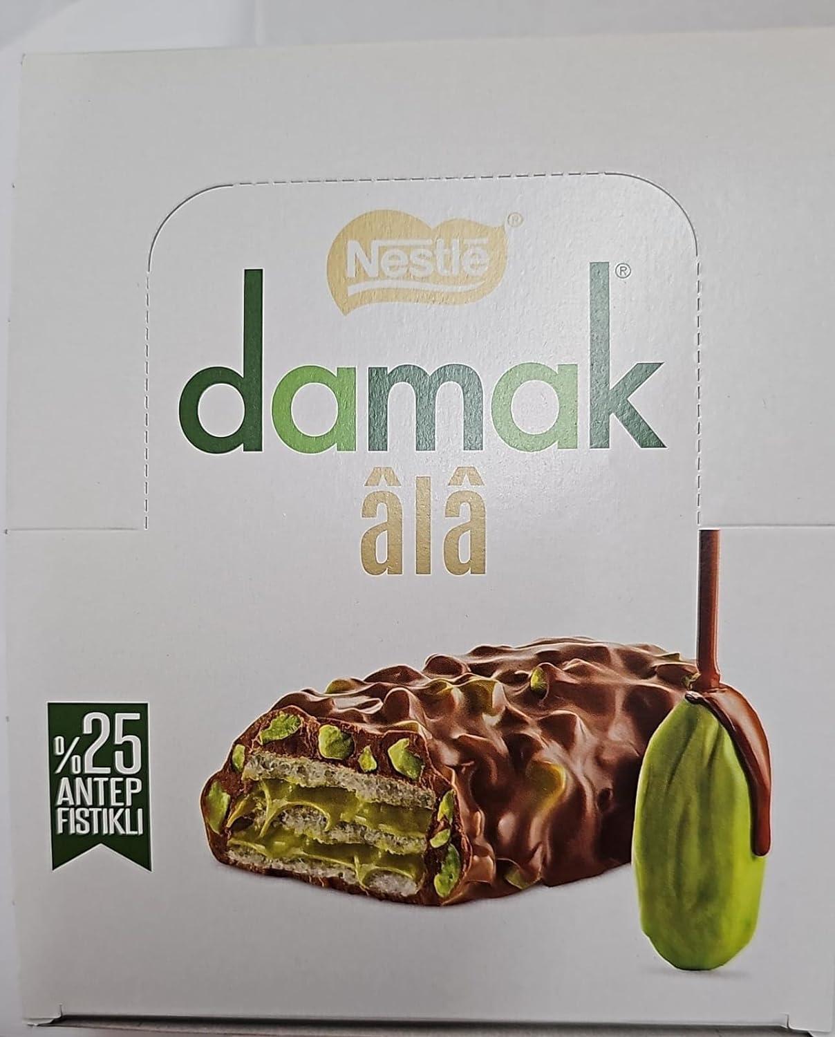 Nestle Damak Ala Chocolate Wafer Pistachio 30g x 12 Boxed Slamtech ...