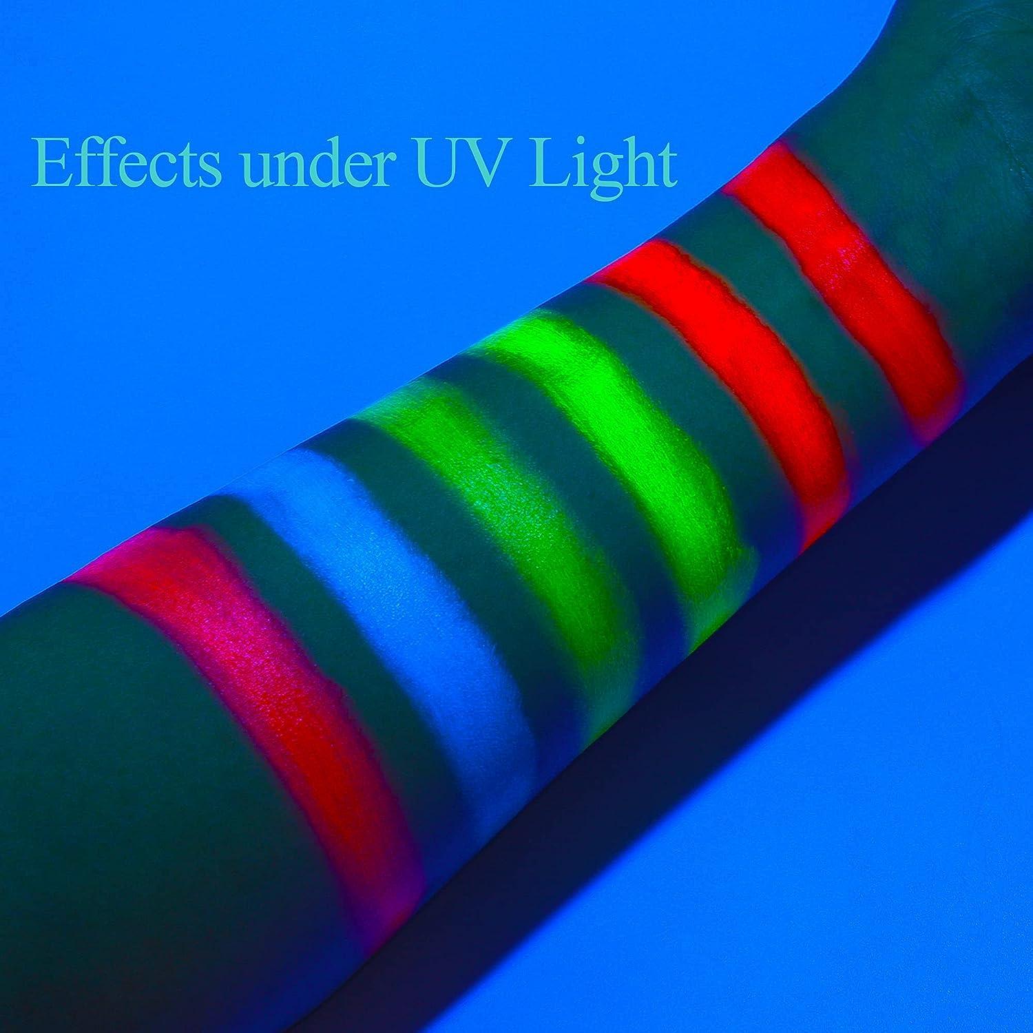 CCbeauty Professional Face Body Paint 20 Colors(6 UV Glow + 14 Classic ...