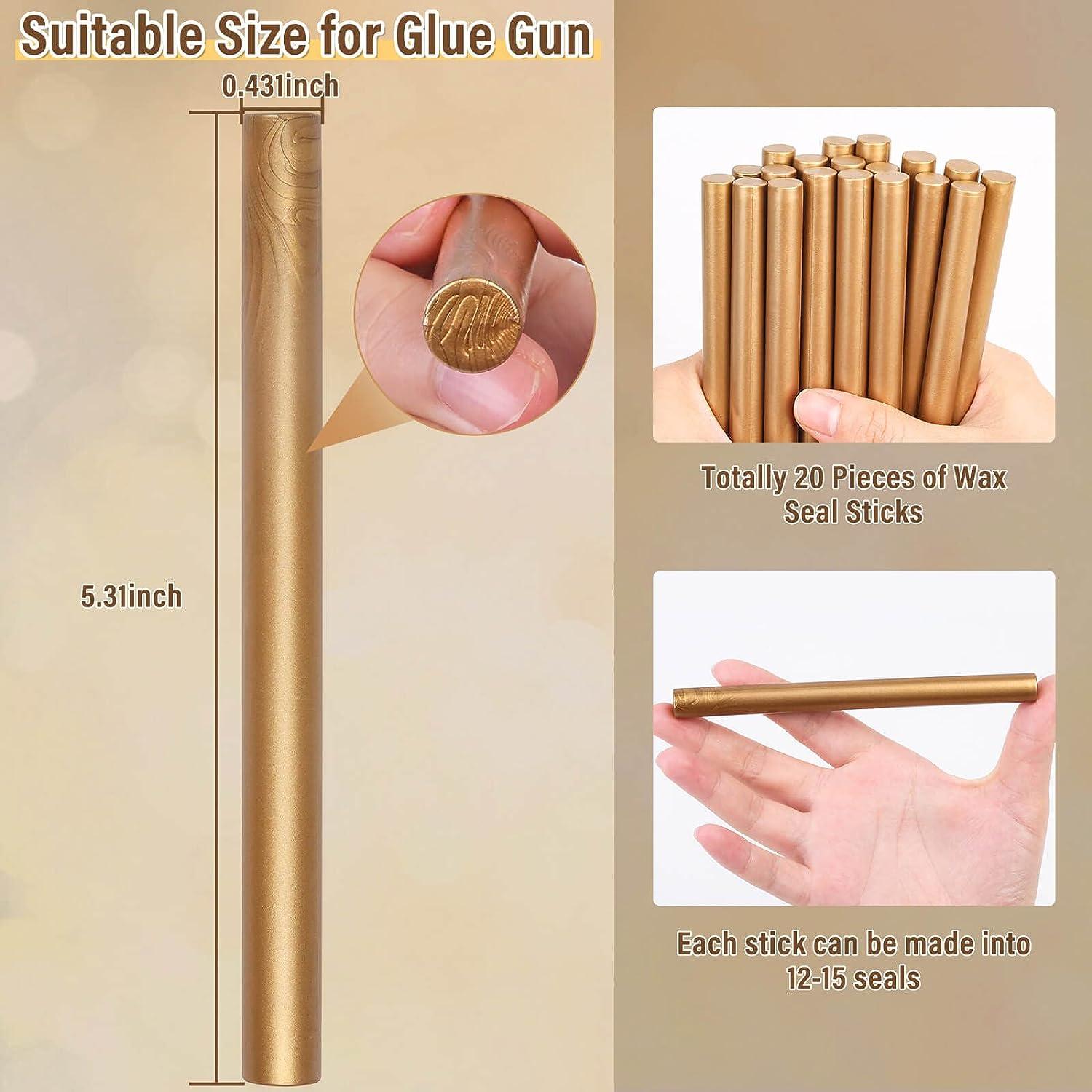 Sealing Wax Sticks Paxcoo 20pcs Wax Seal Sticks Glue Gun Sealing Wax ...