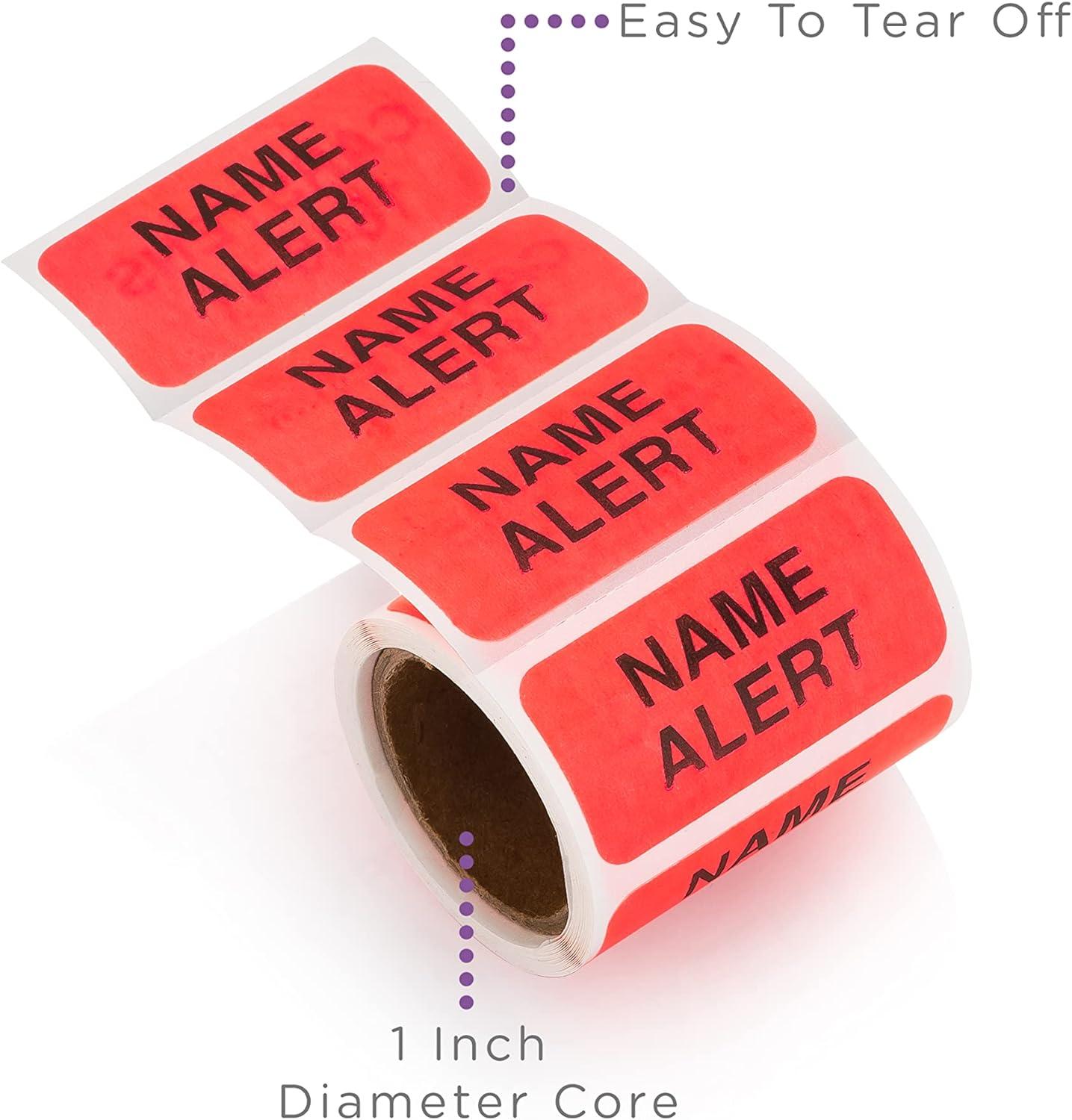 Carstens Medical Stickers - Red and Black Alert Labels for Charts (Roll ...