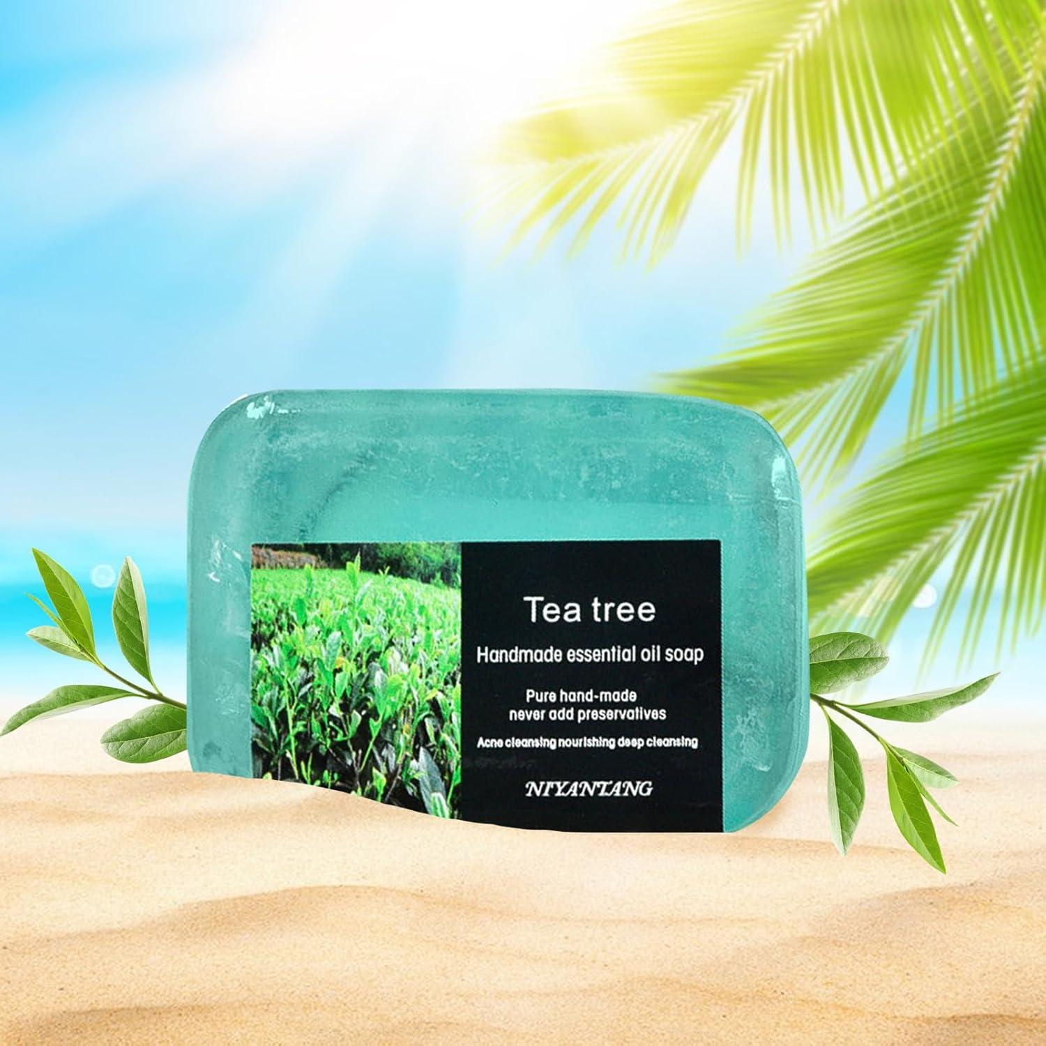 Antifungal Antibacterial Tea Tree Soap Organic Natural Soap Bar ...