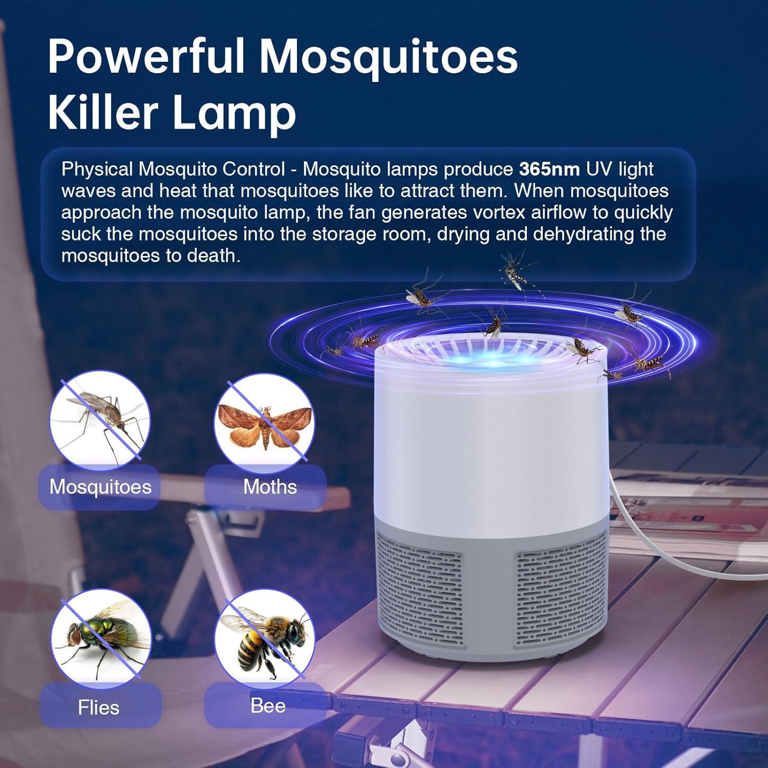 Buy YZ-Hui-B2 UV Mosquito Lamp & Insect Destroyer - Portable USB Fly ...