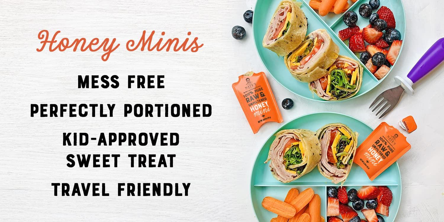 Nature Nate's Raw & Unfiltered Honey Minis 100% Pure Single Serve ...