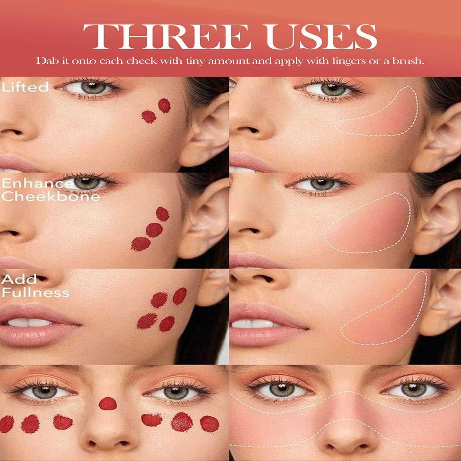 Long-Wearing Waterproof Cream Blush Stick for Cheeks - Love Cake 7g ...