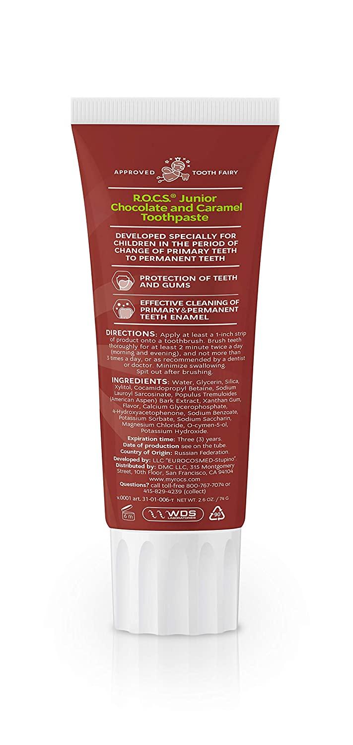 R.O.C.S. Junior Chocolate & Caramel Toothpaste for Kids 6-12 Years - 2. ...