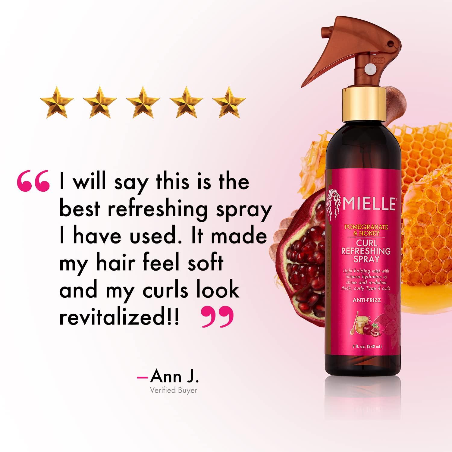 Mielle Curl Refreshing Spray - Pomegranate & Honey 8 fl oz | Best for ...