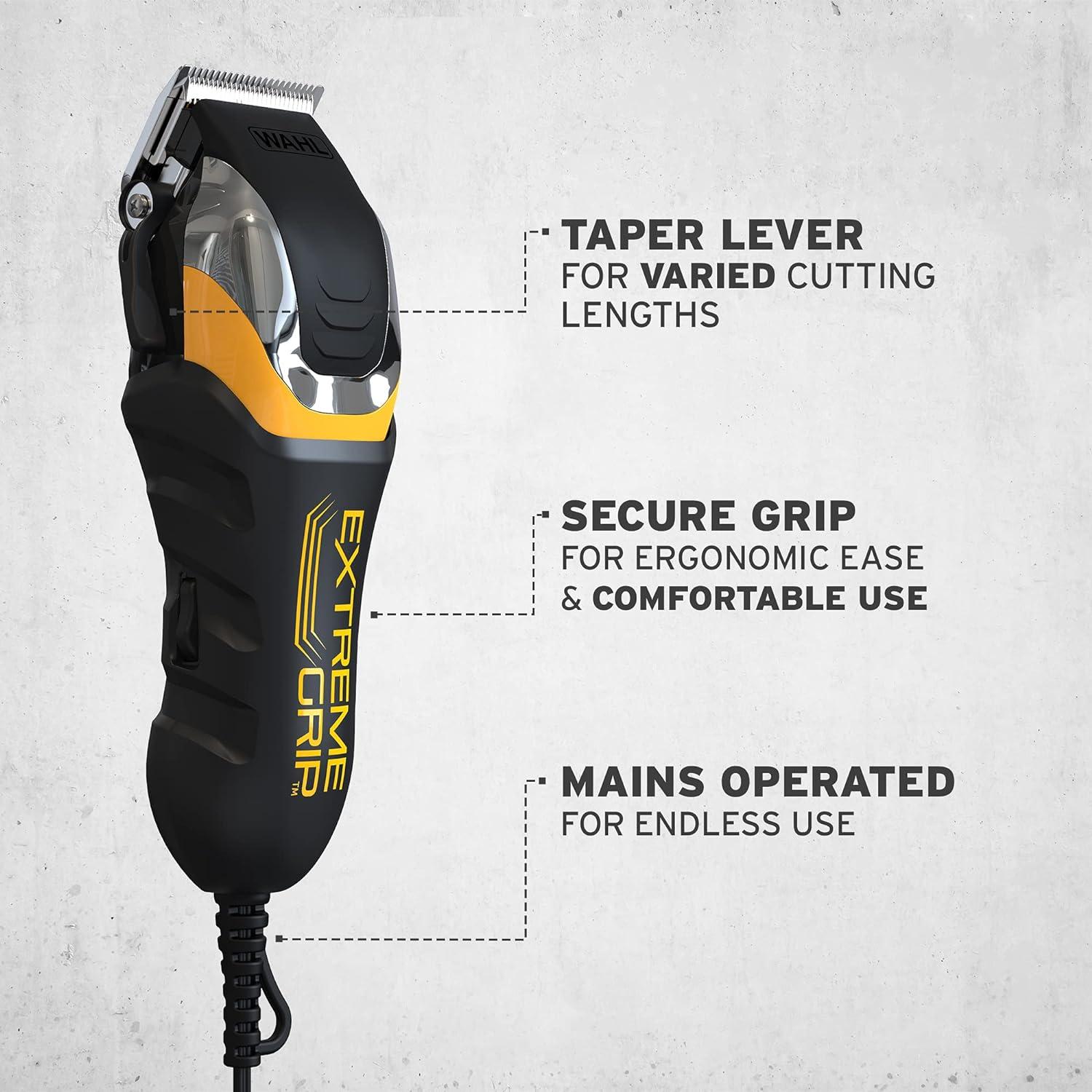 Wahl Extreme Grip Head Shaver for Men - Corded Electric Clippers for ...