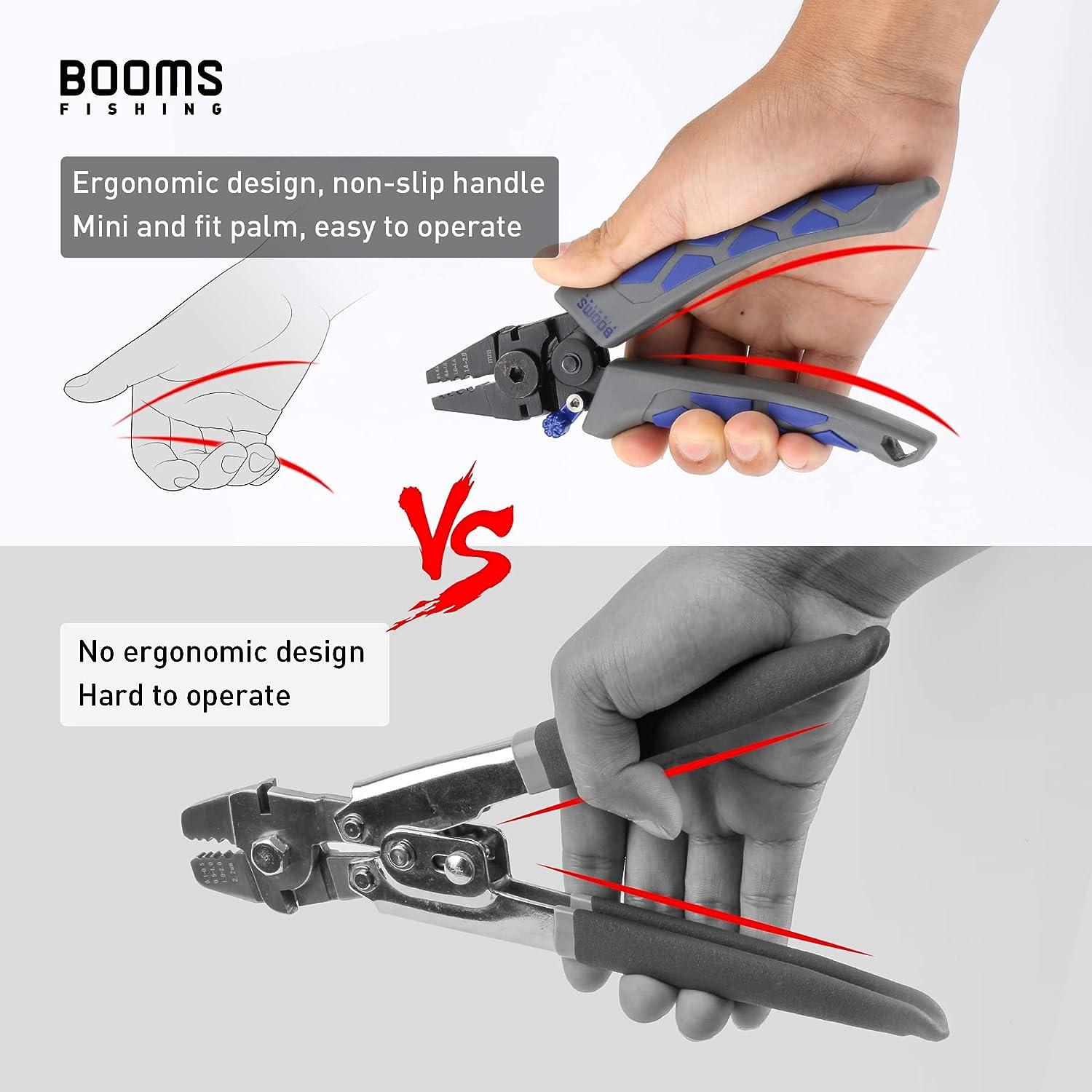 Booms Fishing CP4 Wire Crimping Tool with Cutter | High Carbon Steel ...