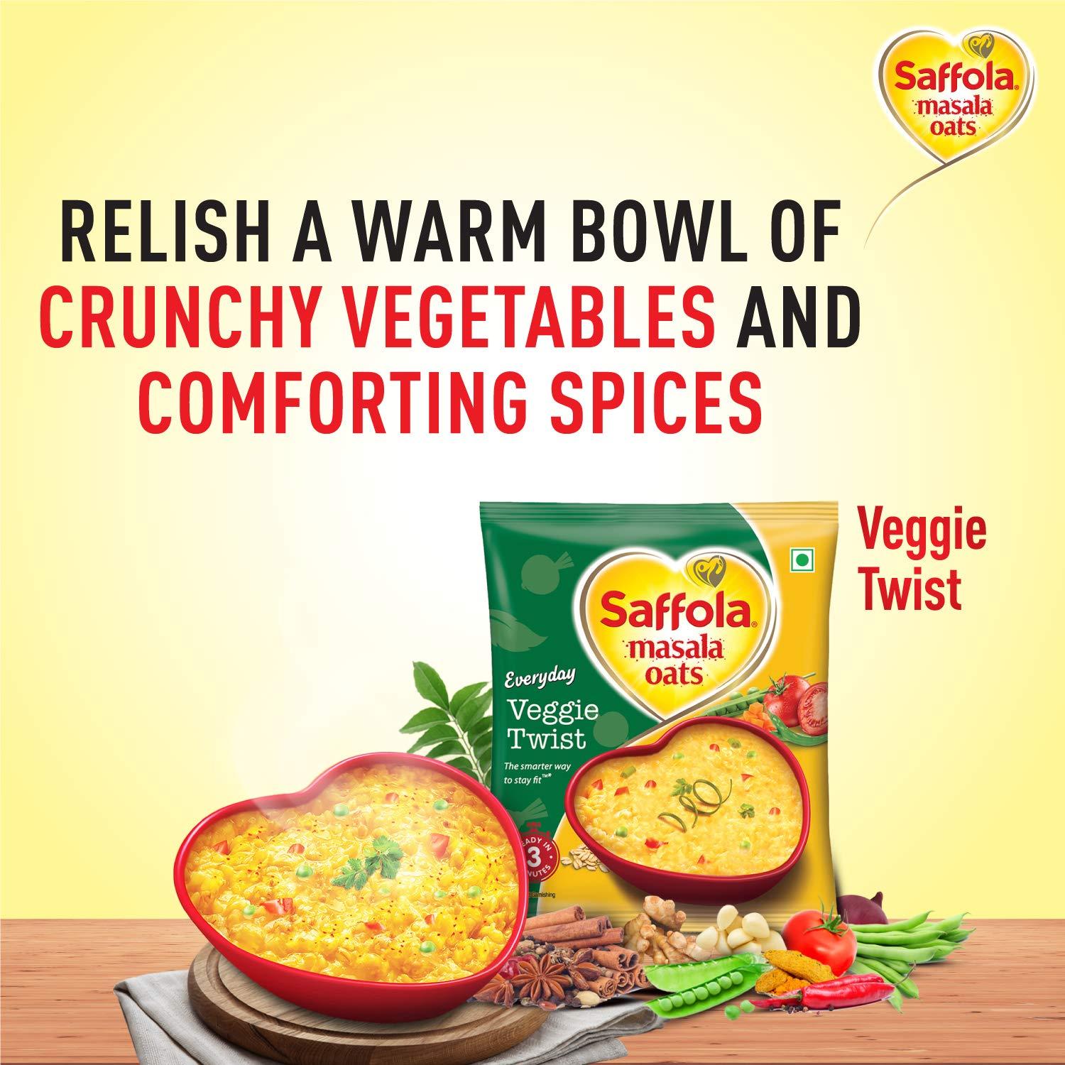 how to cook saffola masala oats veggie twist