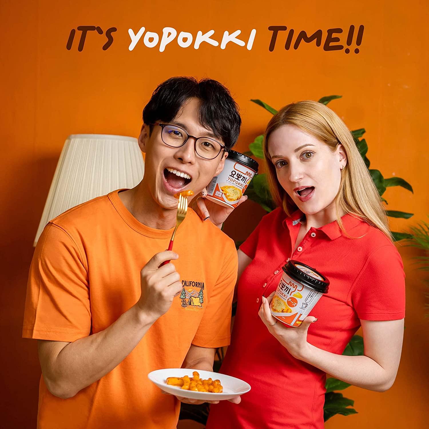 Yopokki Cheese Tteokbokki Cup - Korean Topokki Instant Rice Cake with ...