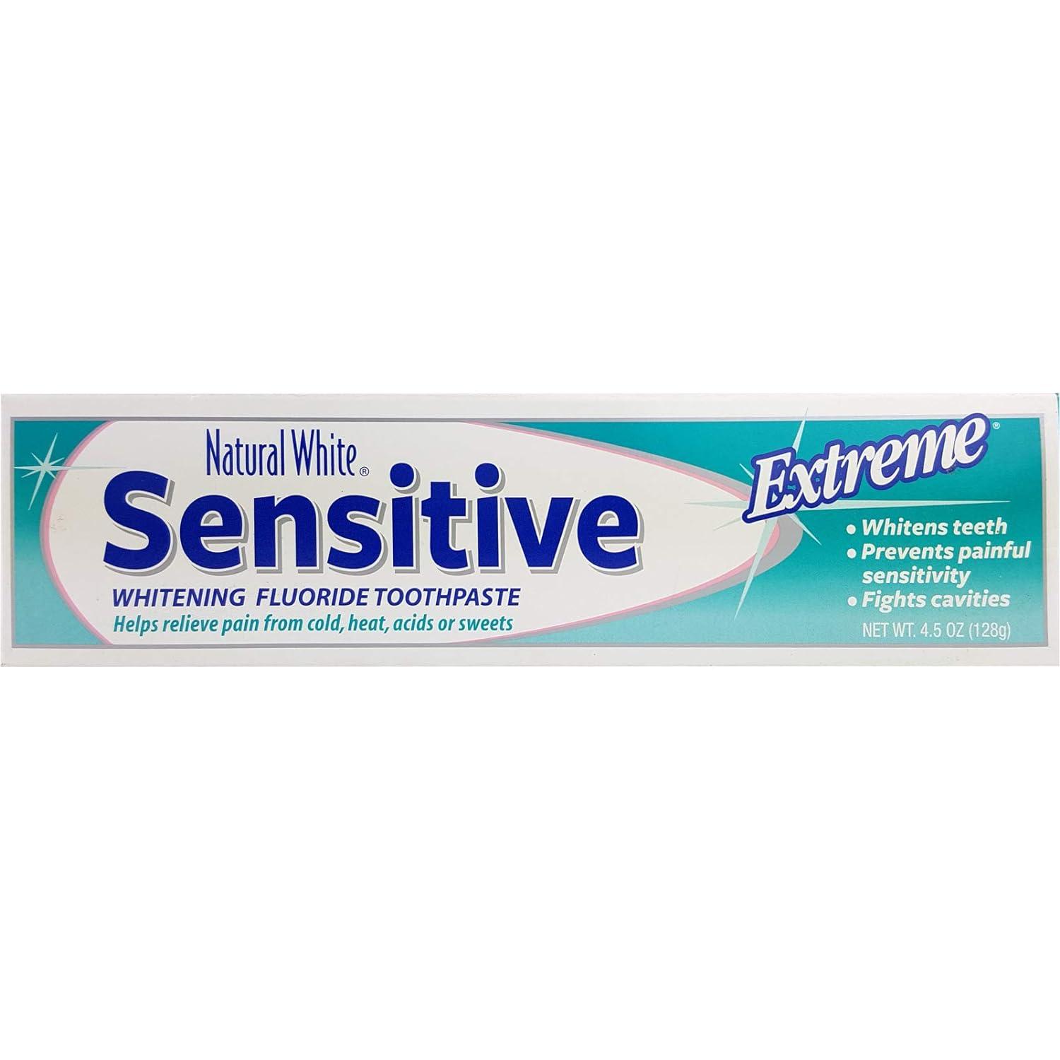 Natural White Sensitive Extreme Toothpaste - Pack of 3 | For Brighter ...